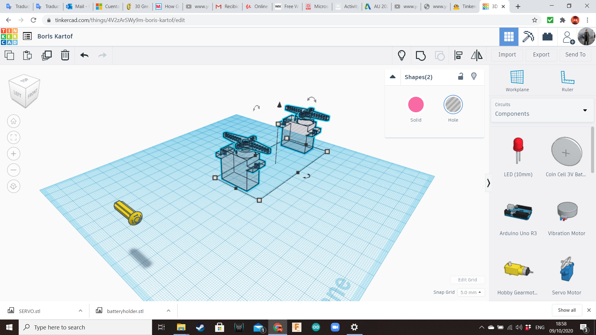 Tinkercad + Micro:bit Robotics for School: "I Love Kartof" Robot! : 17 Steps (with Pictures ...