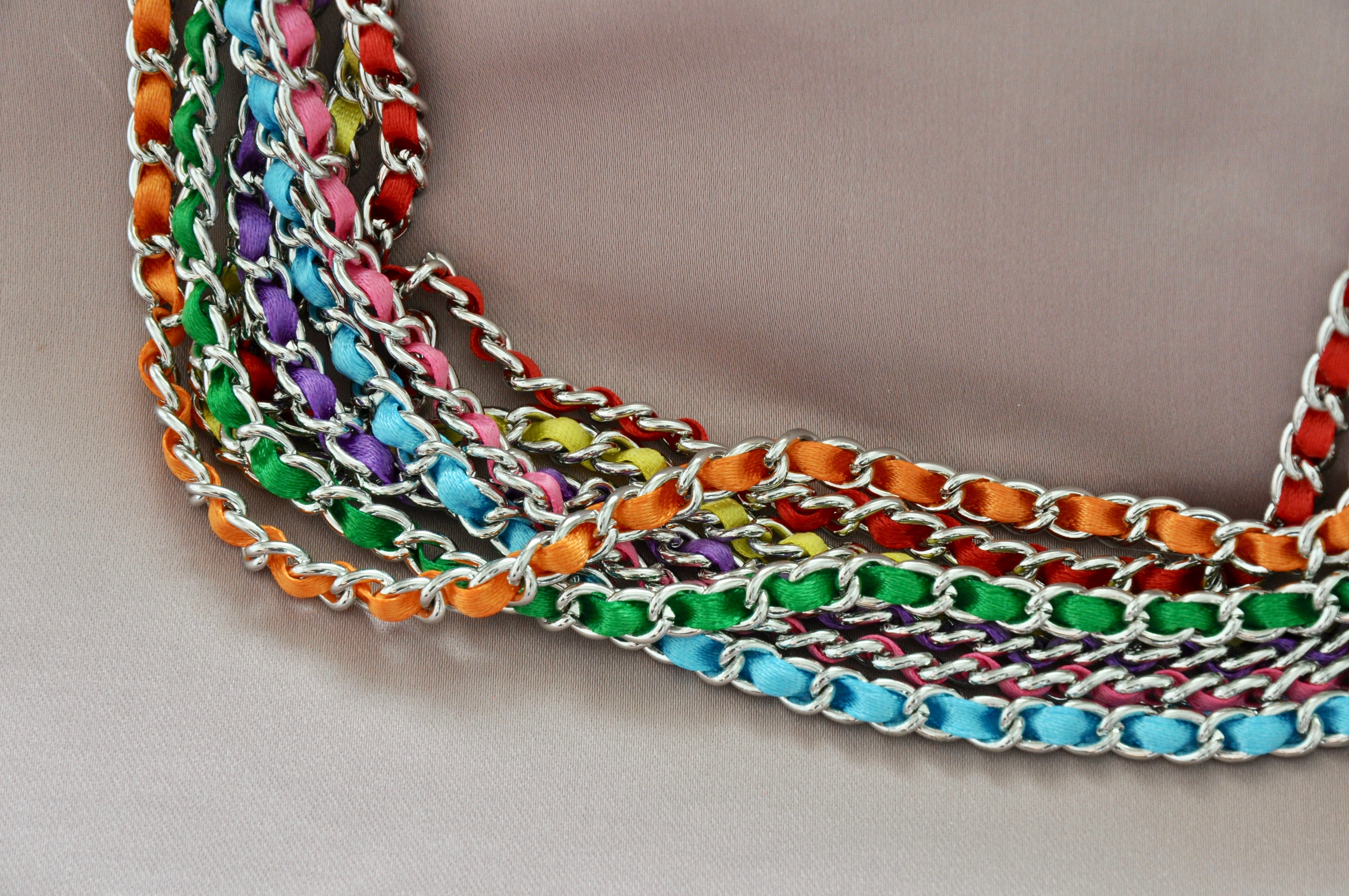 Ribbon Chain Necklace : 7 Steps (with Pictures) - Instructables