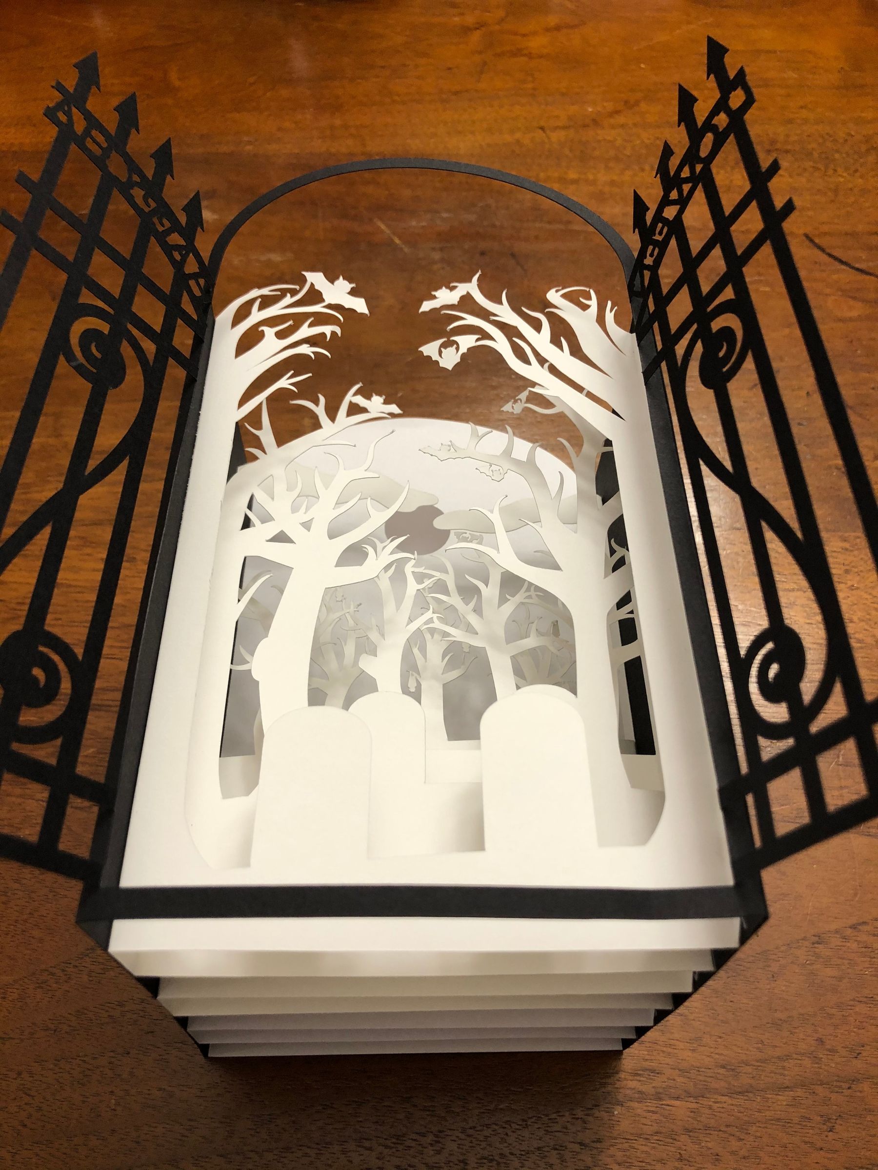 Spooky Cemetery Lightbox Card : 4 Steps (with Pictures) - Instructables