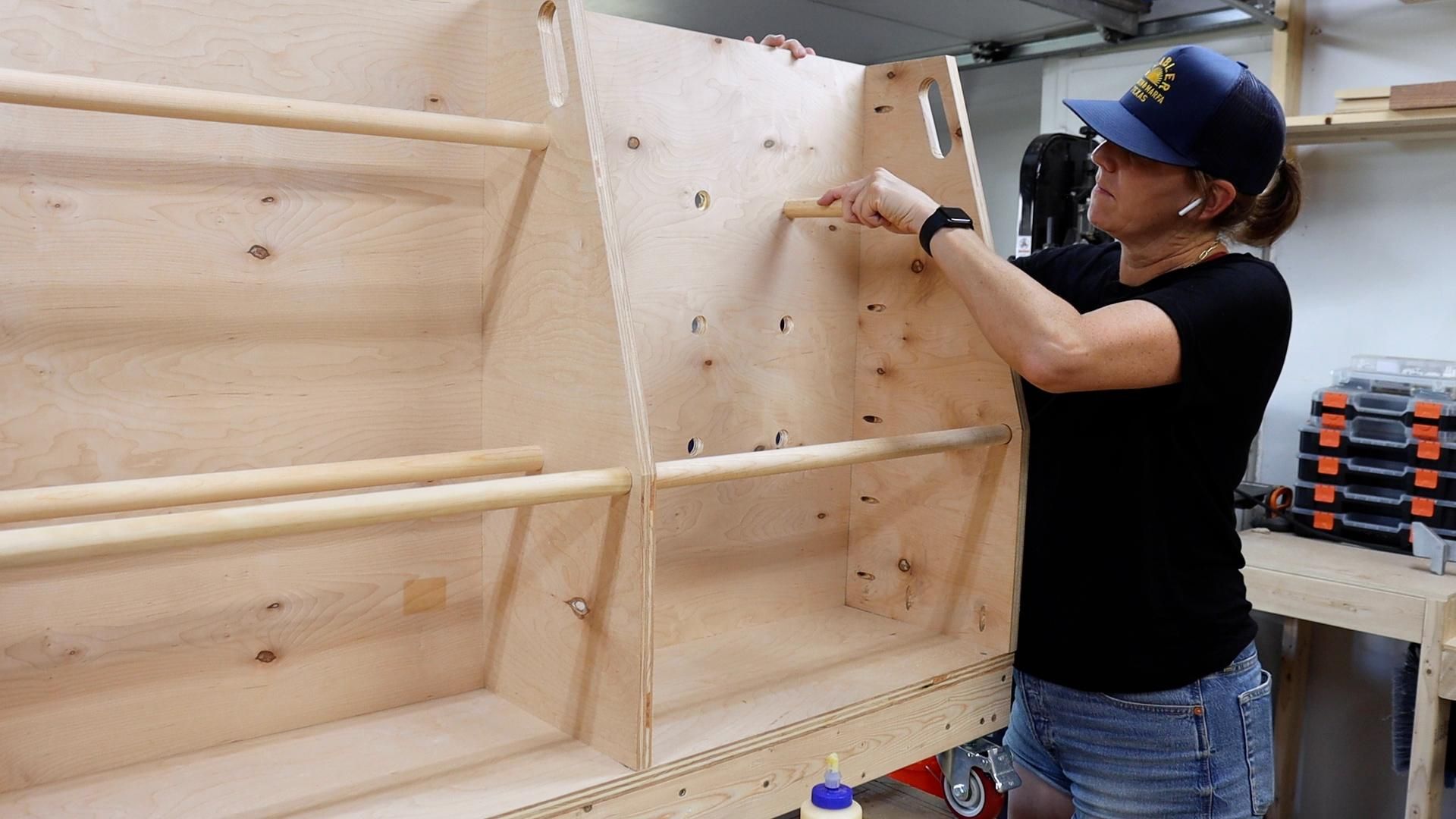 DIY Mobile Plywood and Lumber Storage Cart | Only 1 Sheet of Plywood ...