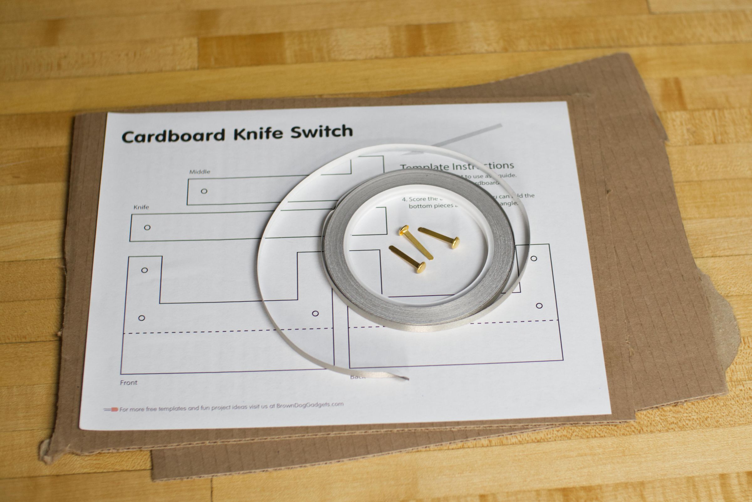 Cardboard Knife Switch : 4 Steps (with Pictures) - Instructables