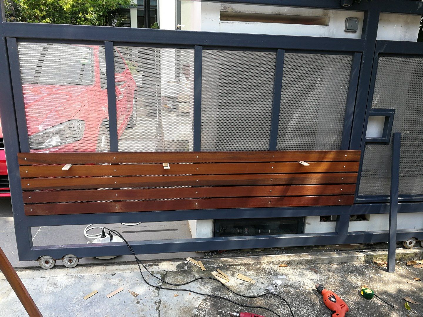 Gate Upgrade With Hardwood Slats and Cut-out House Numbers : 11 Steps ...