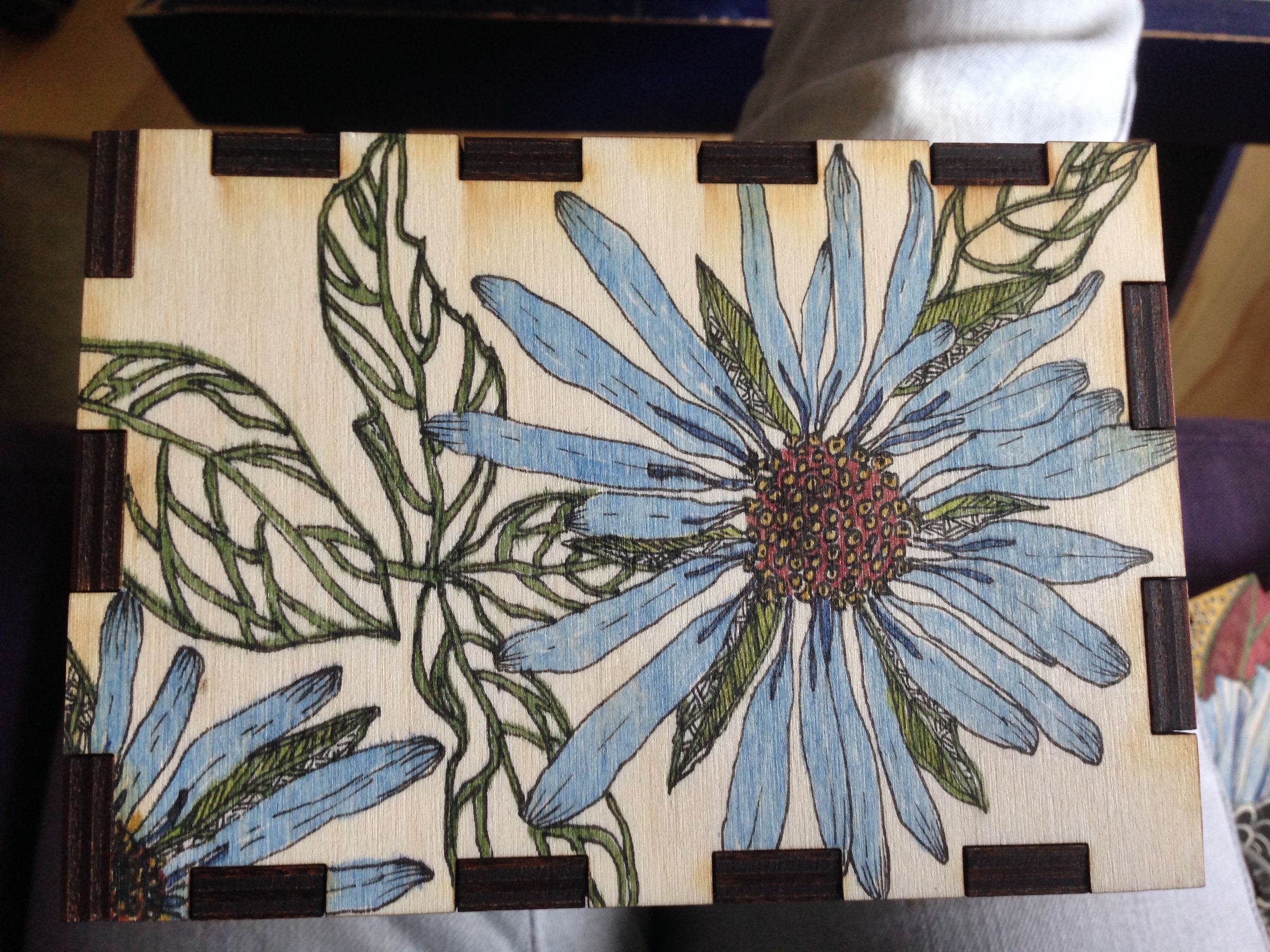 Wildflower Inked Recipe Box : 5 Steps (with Pictures) - Instructables