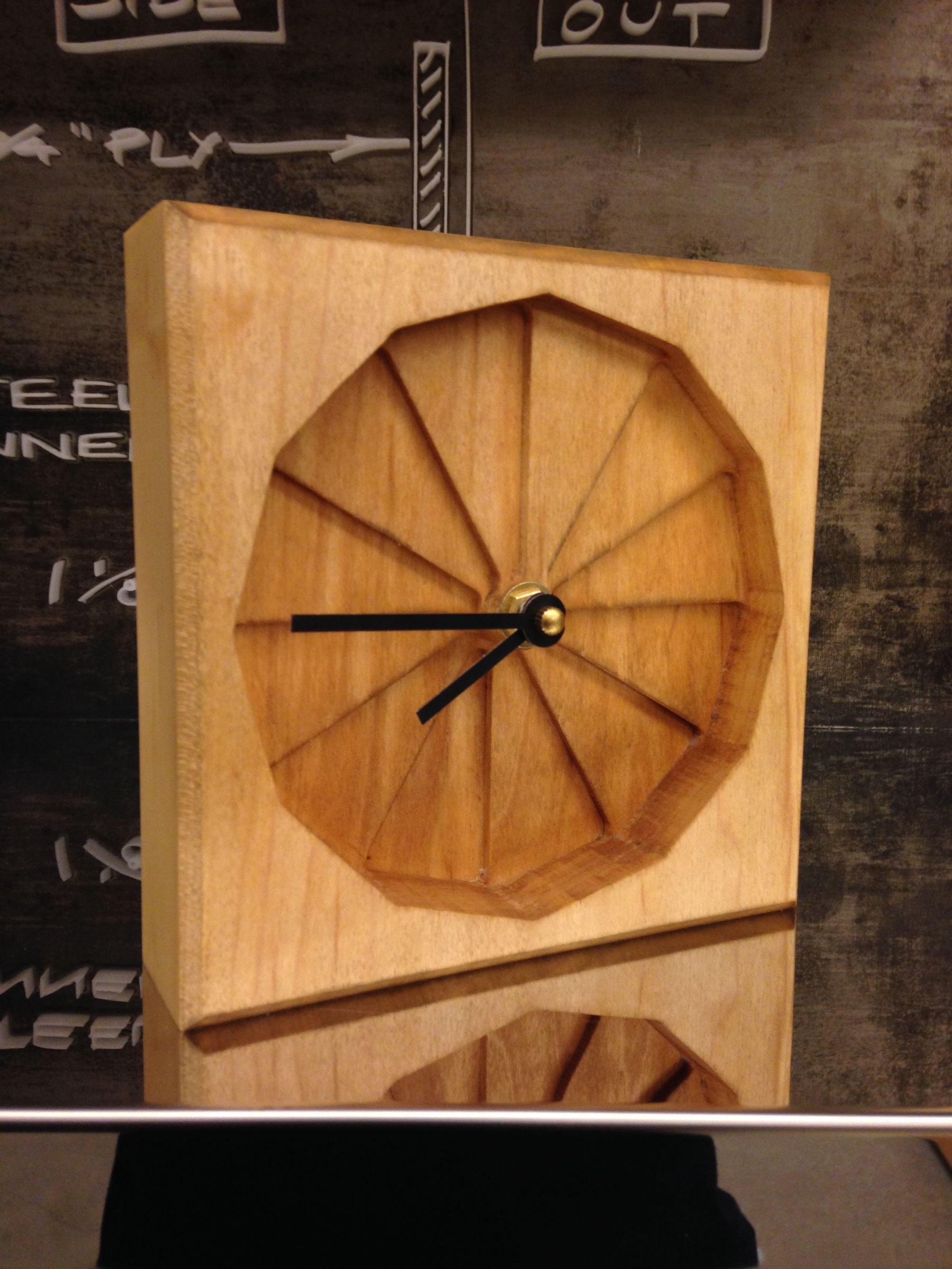 Step by Step Clock- 2 Sided CNC Wood Surfacing With Shopbot Router : 15 ...