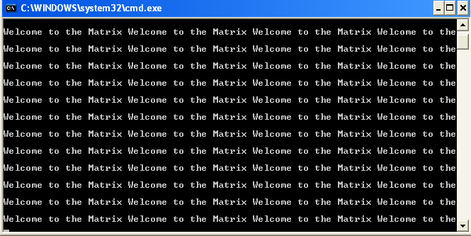 Welcome to the Matrix in Command Prompt : 5 Steps (with Pictures ...