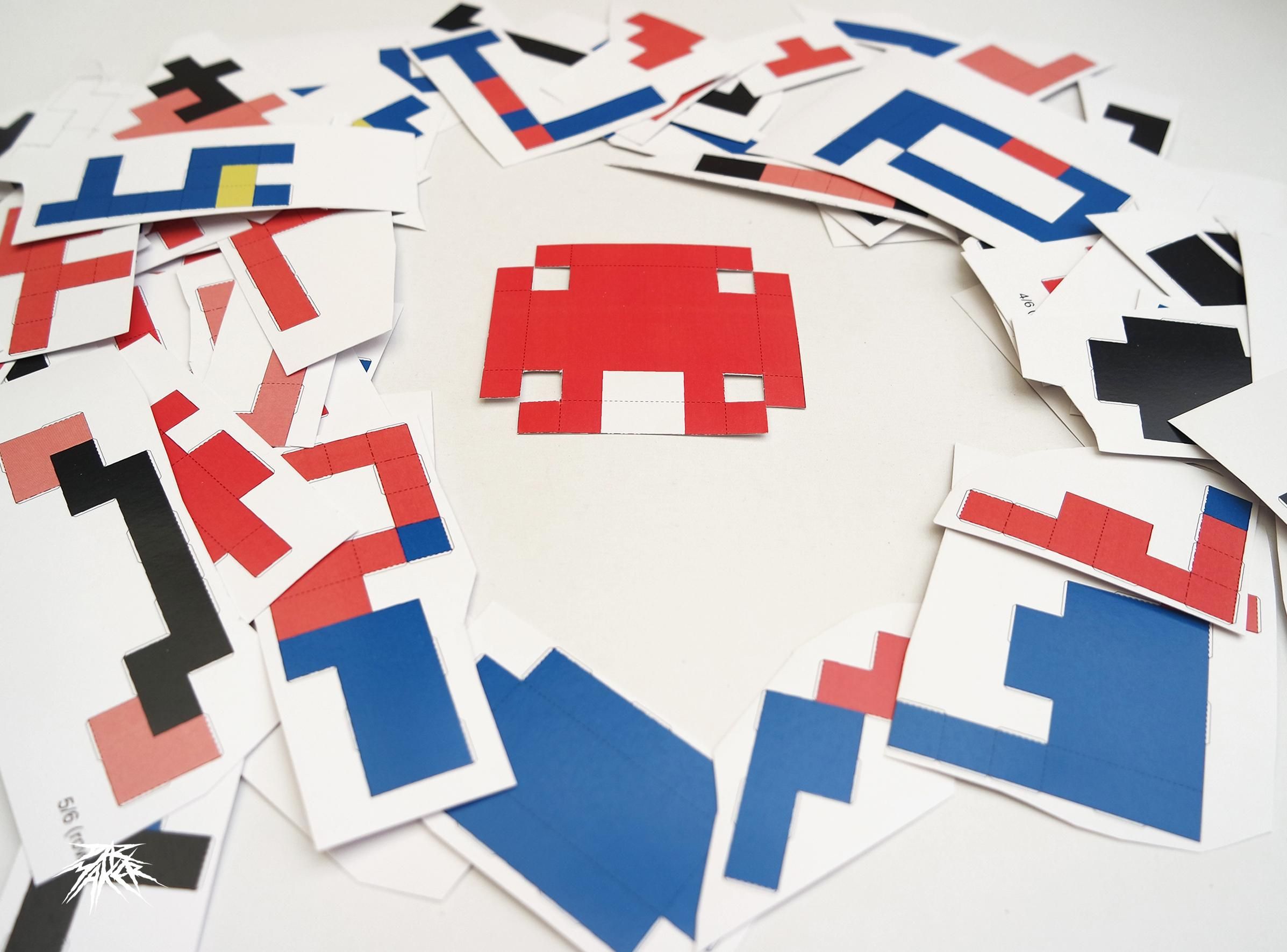 Mario 8 Bit 3d Pixel Paper Art : 15 Steps (with Pictures) - Instructables