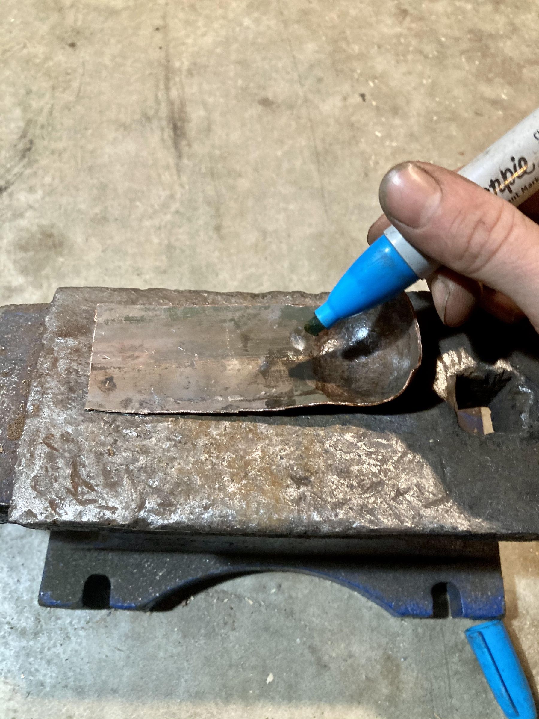 Hammered Copper Spoon With Simple Tools and Materials : 6 Steps (with ...