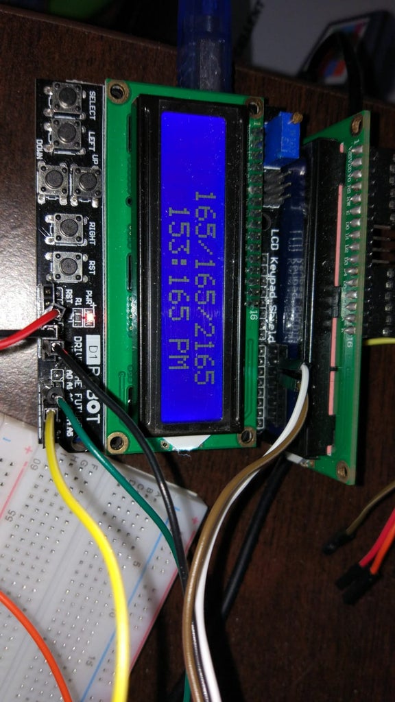 Motion Sensitive Lcd Real Time Clock Alarm Timer Updated Program 8 Steps Instructables