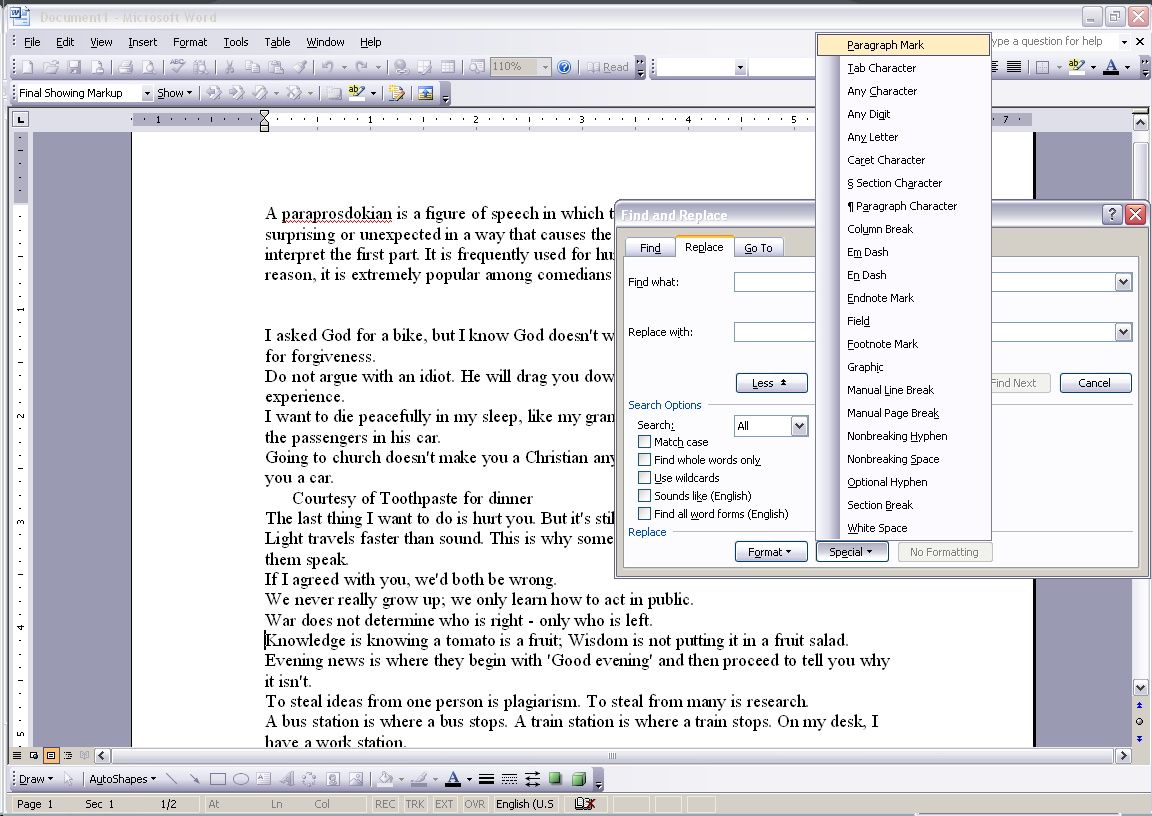 Quick Formatting With Notepad and Word : 8 Steps - Instructables