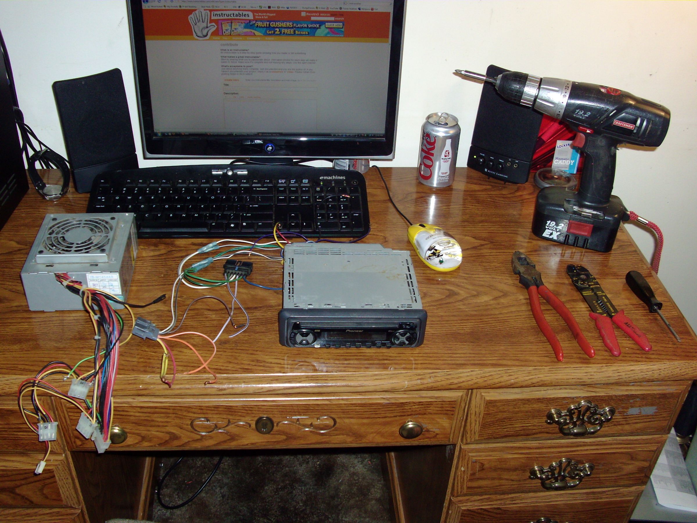 Turn Computer Power Supply Into Car Audio : 4 Steps - Instructables