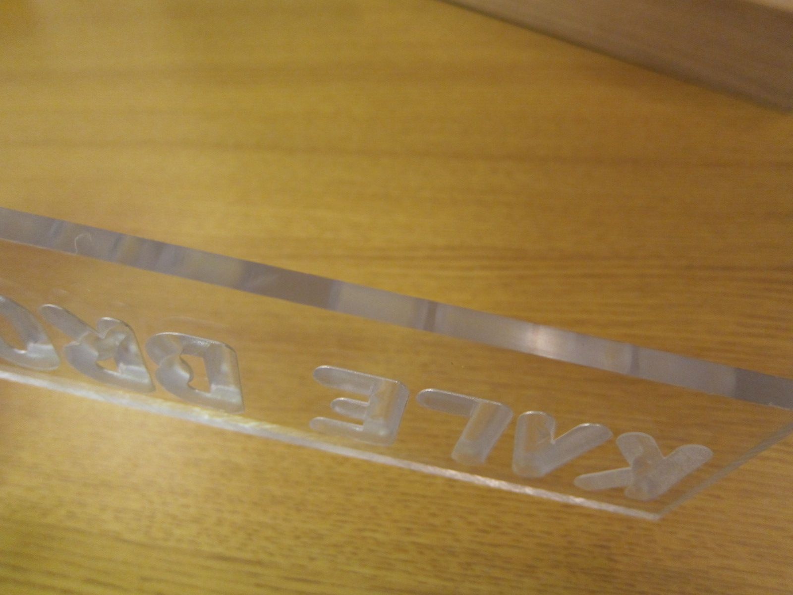 Awesome LED Edge-lit Desktop Nameplate : 10 Steps (with Pictures ...