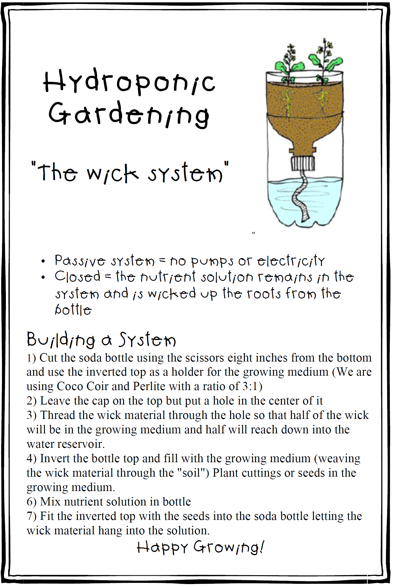 Simple Hydroponics Wick System : 6 Steps (with Pictures) - Instructables