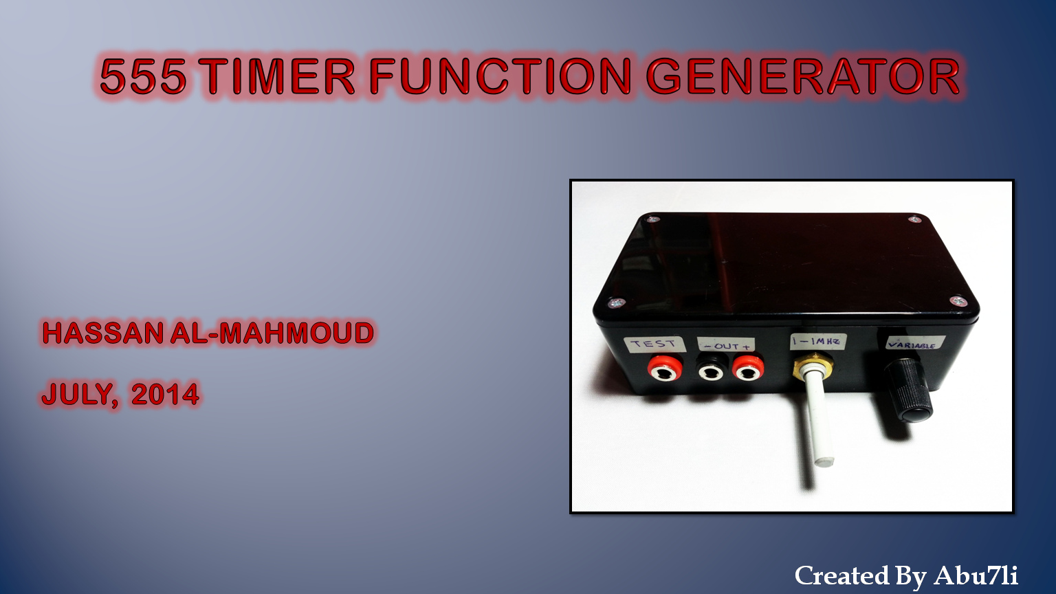 555 Timer Function Generator - Instructables