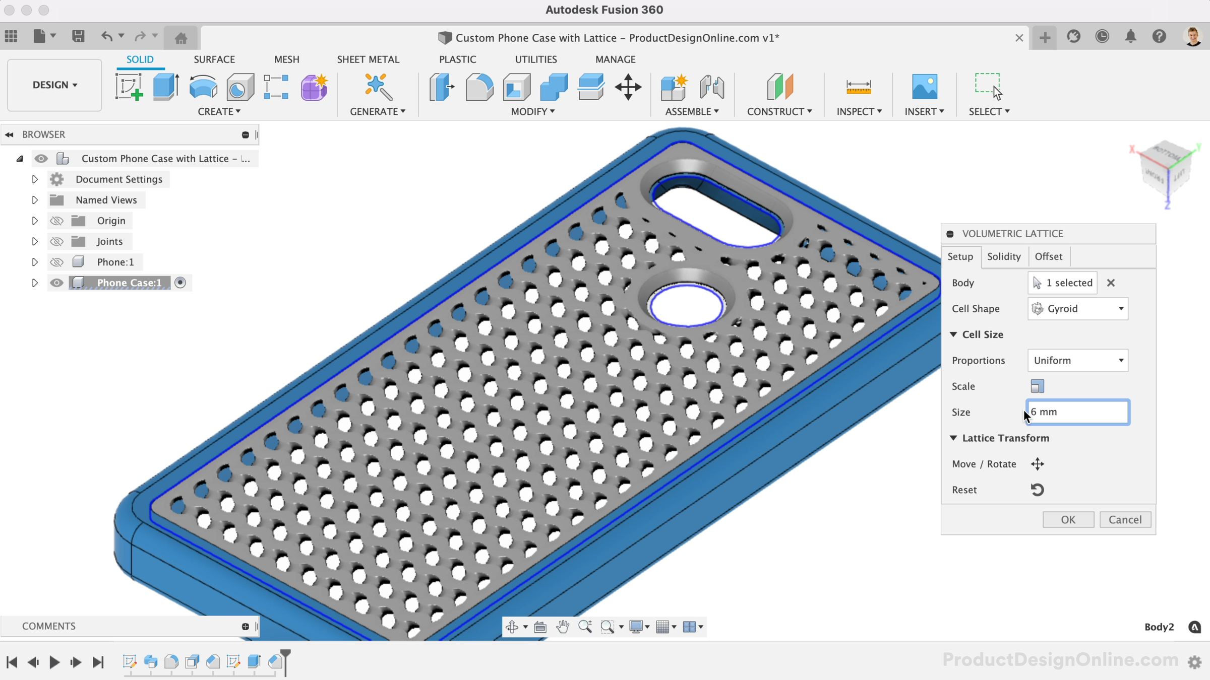 Design a Flexible 3D Printable Phone Case in Fusion 360 (2022) : 14 ...