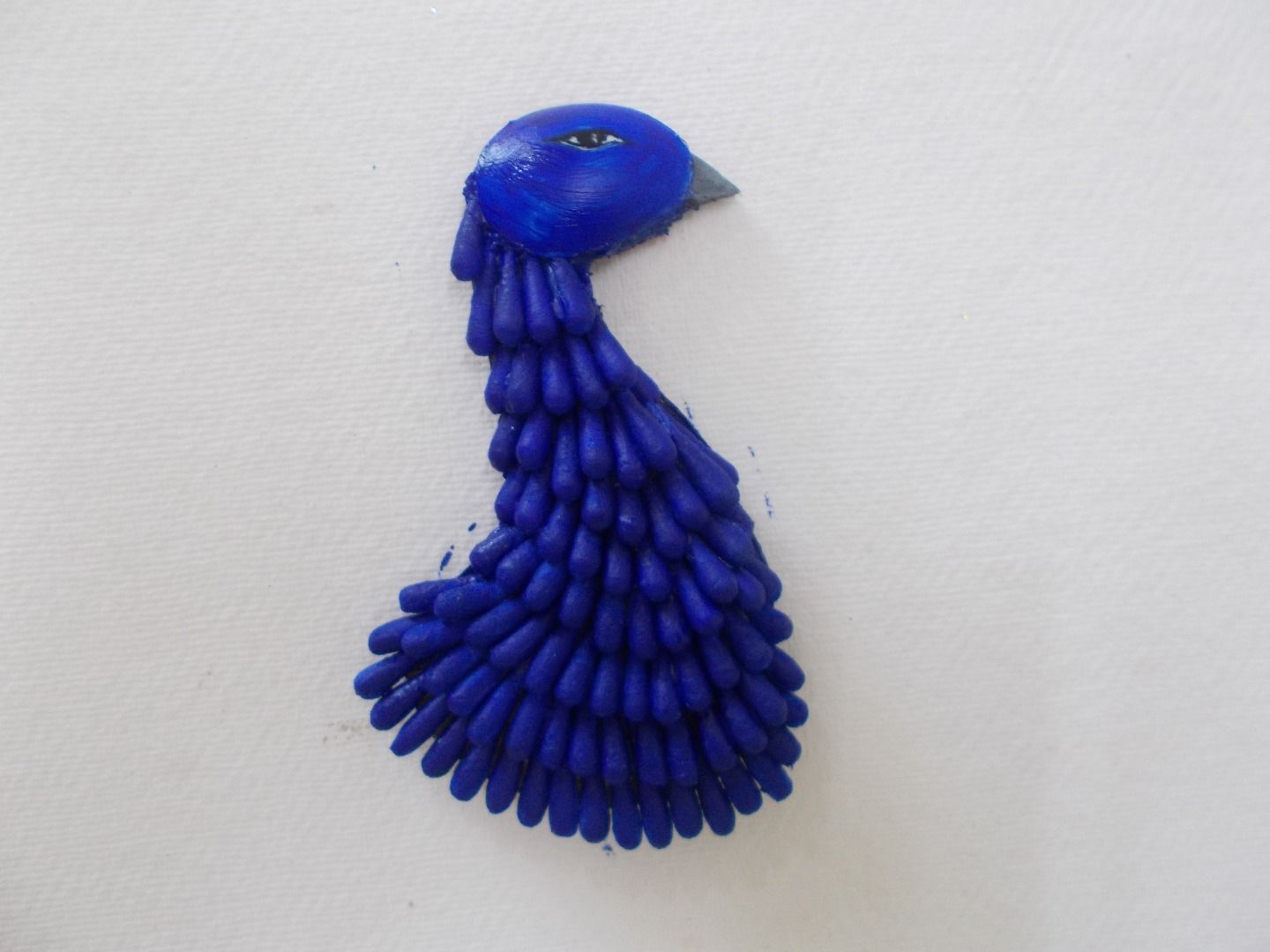 DIY Room Decor : How to Make a Peacock From Plastic Spoon : 4 Steps ...