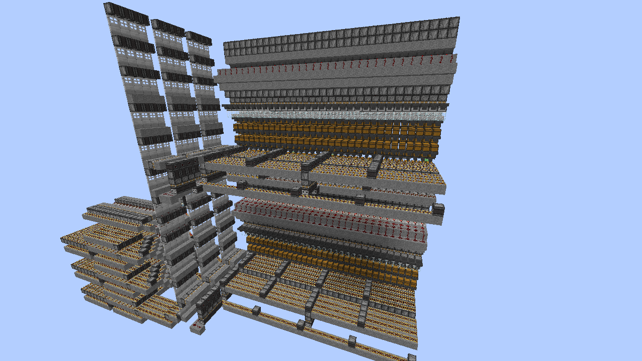 Minecraft Storage System Schematic