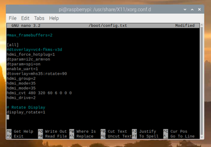Rotate Raspberry Pi Display and Touchscreen : 4 Steps - Instructables