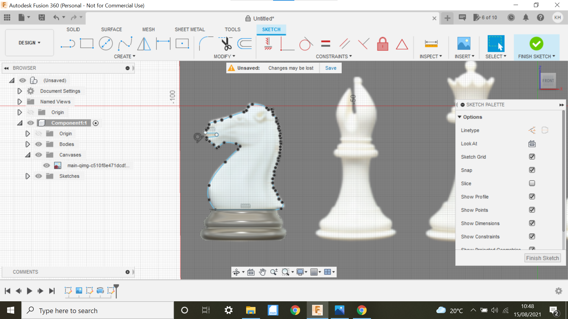 Chess Pieces 3D Printed Designed With Fusion 360 : 4 Steps (with ...