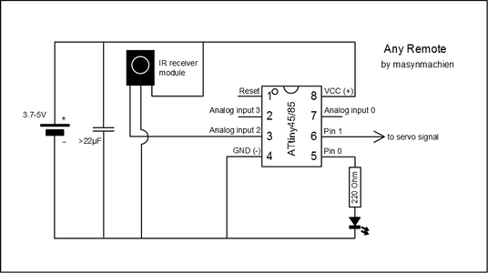 ATtiny & IR Remote Control Wiebelbot : 6 Steps (with Pictures ...