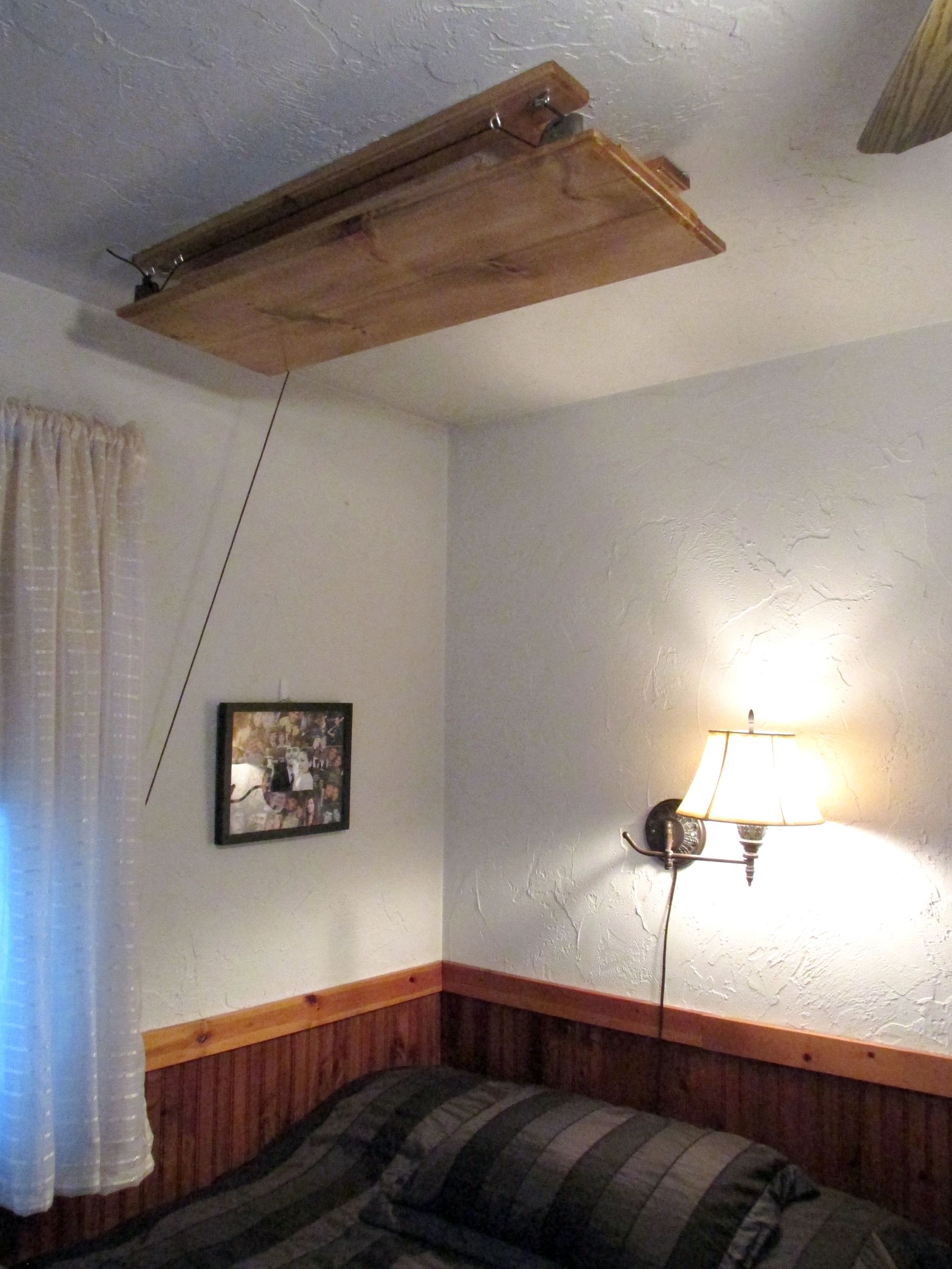 Paracord and Pulley Hanging Table : 11 Steps (with Pictures ...