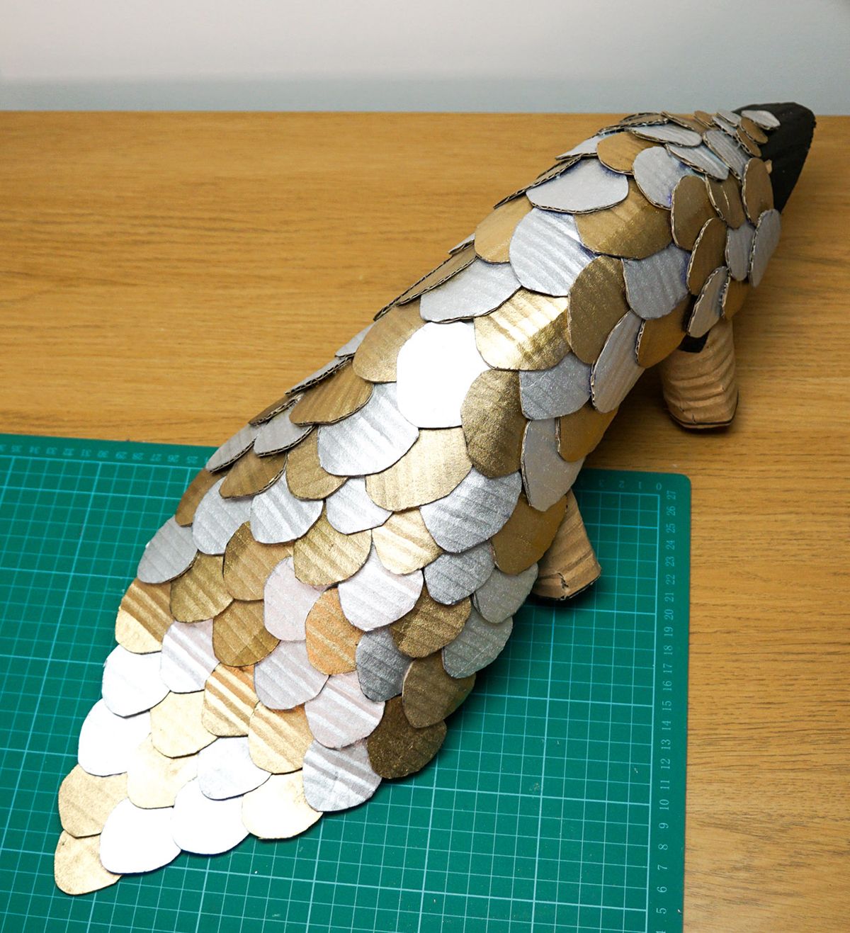 DIY Cardboard Pangolin | Sculpt an Armoured Animal With Recycled Card ...