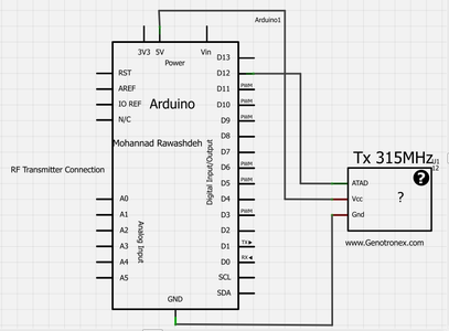 RF 315/433 MHz Transmitter-receiver Module and Arduino : 5 Steps ...