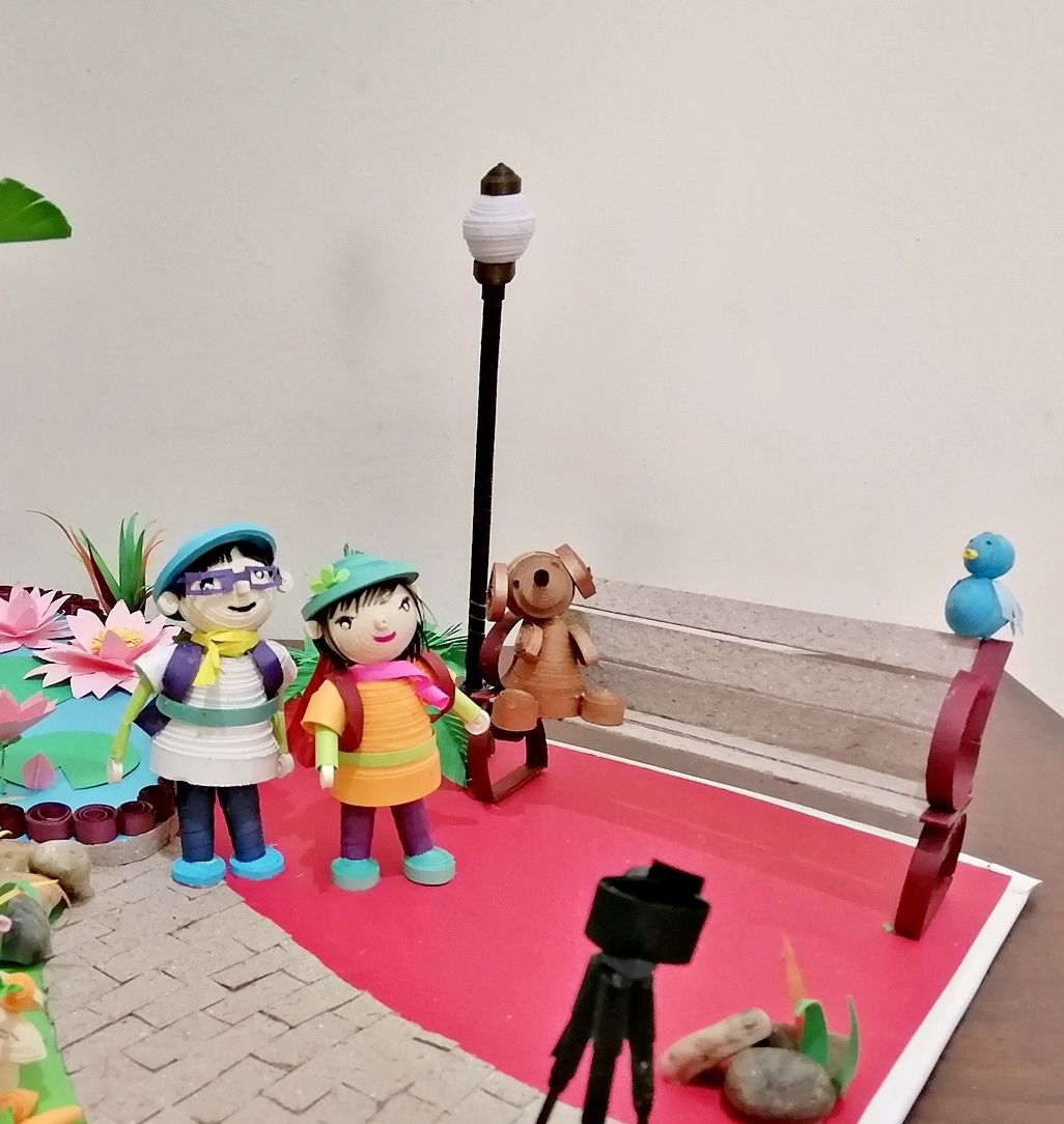 Mini Garden With 3D Quilling Figures : 11 Steps (with Pictures ...