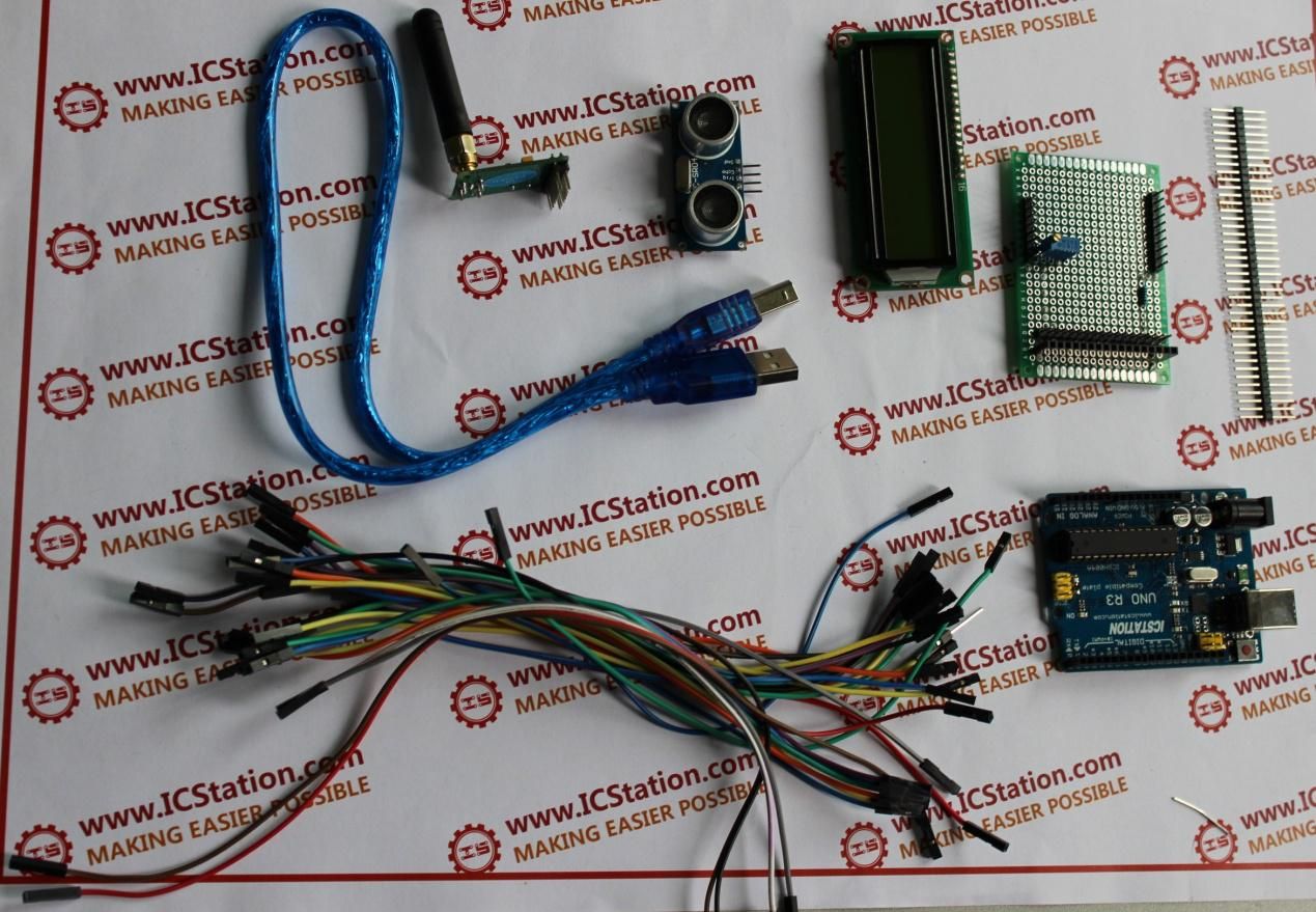 Ultrasonic Distance Measurement NRF905 Wireless Transmission System ...