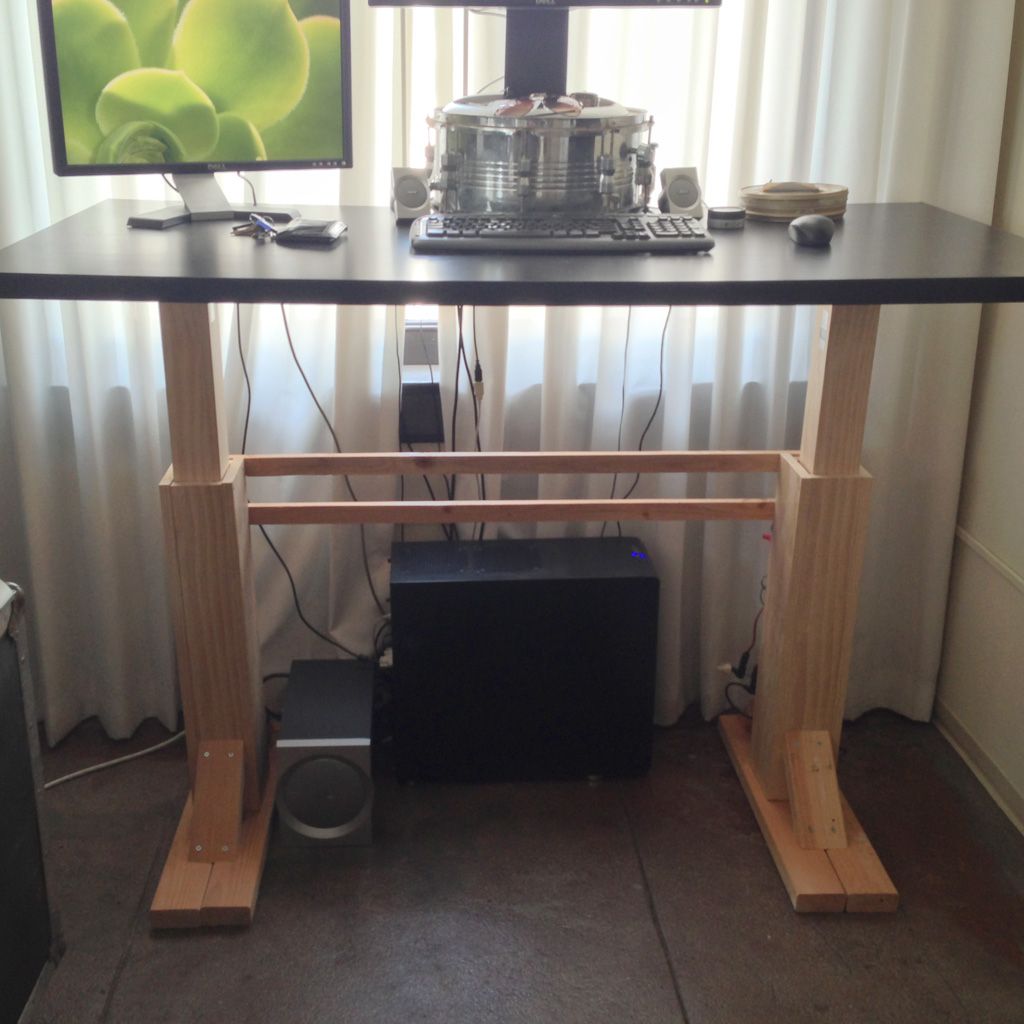 Electric Height Adjustable Desk : 6 Steps (with Pictures) - Instructables