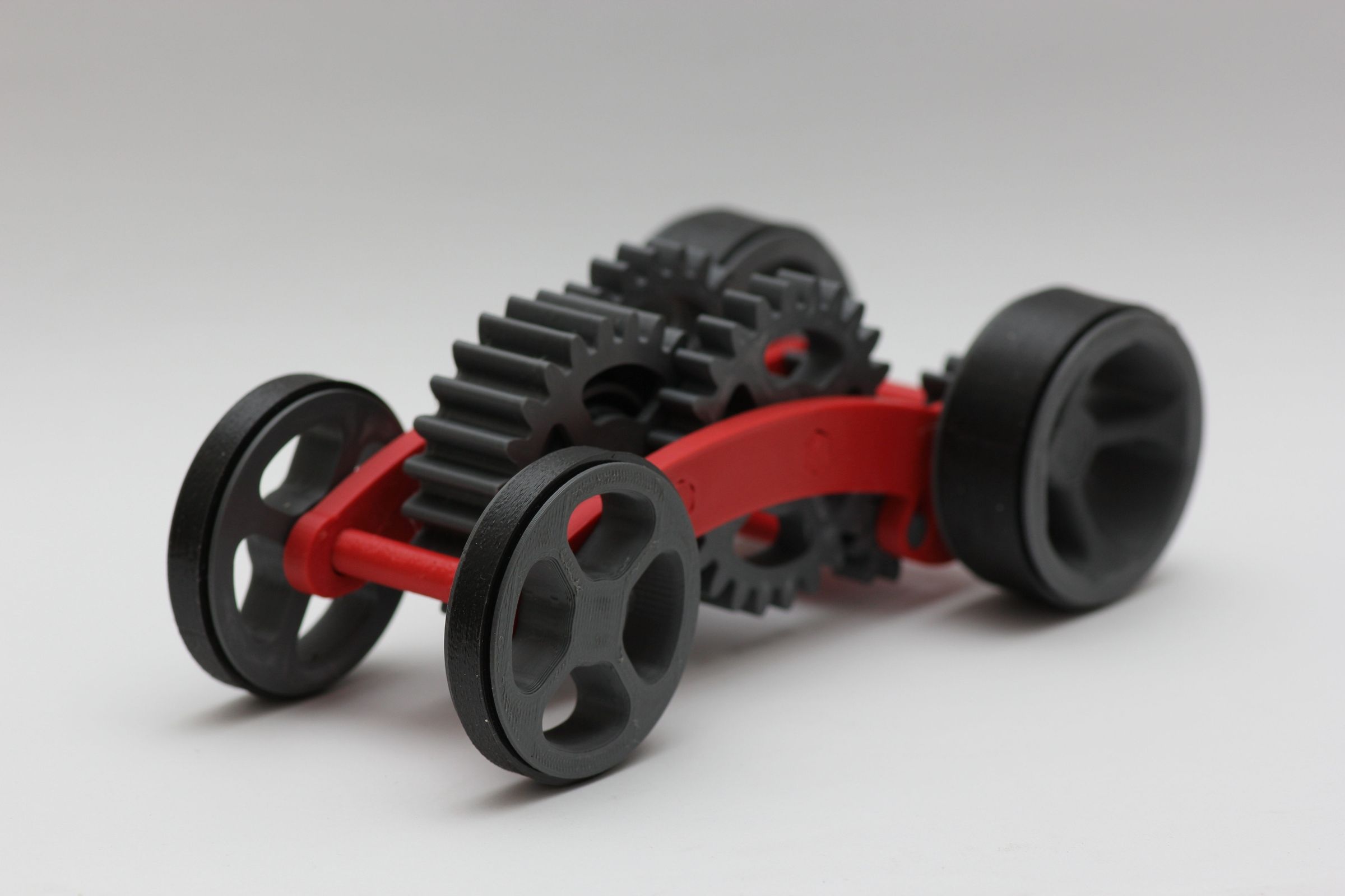Tabletop Pull Back Tri-Mode Spring Motor Rolling Chassis : 6 Steps ...