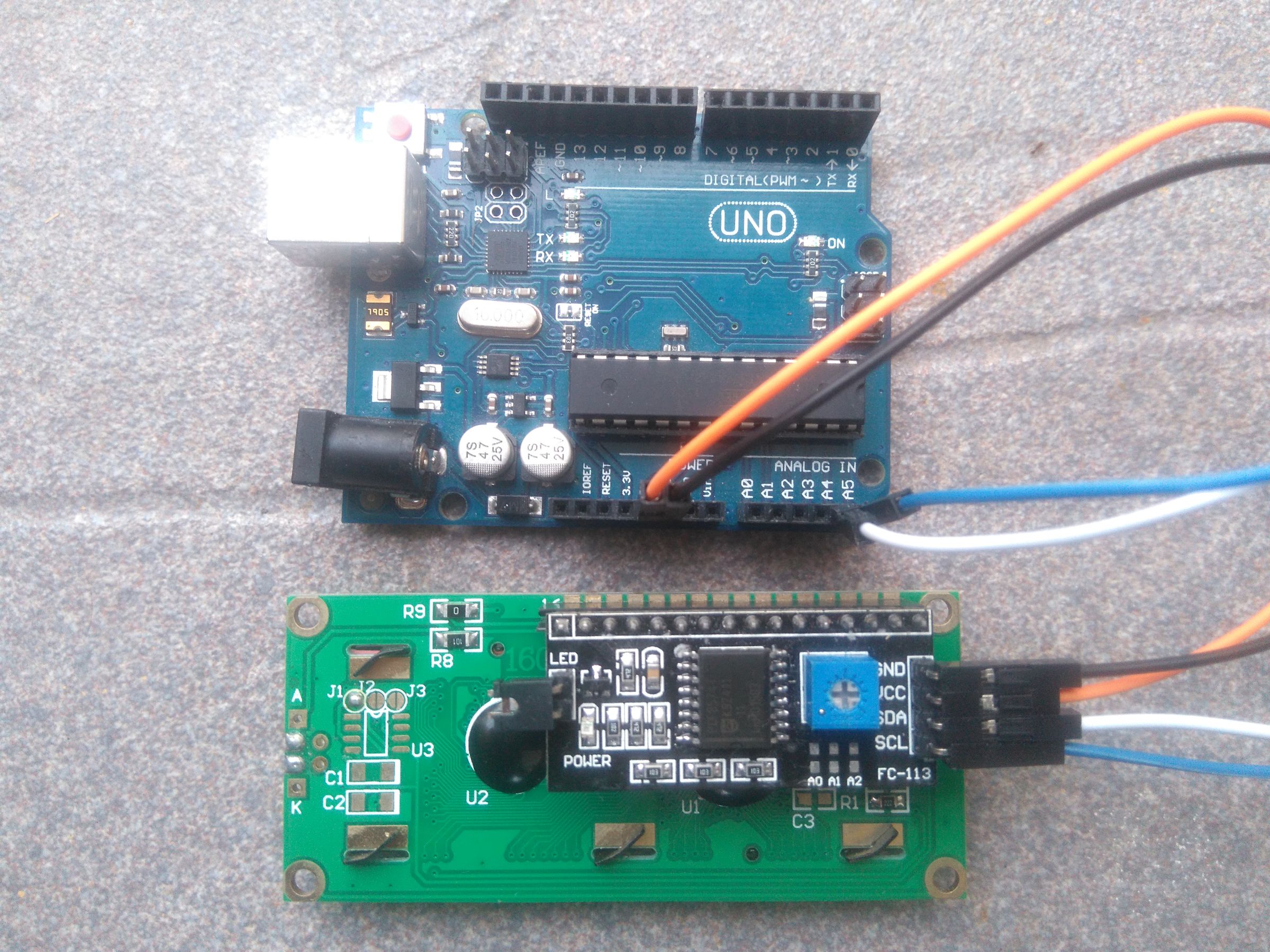 Arduino I2C 16*2 Lcd Display Connection With Utsource : 10 Steps ...