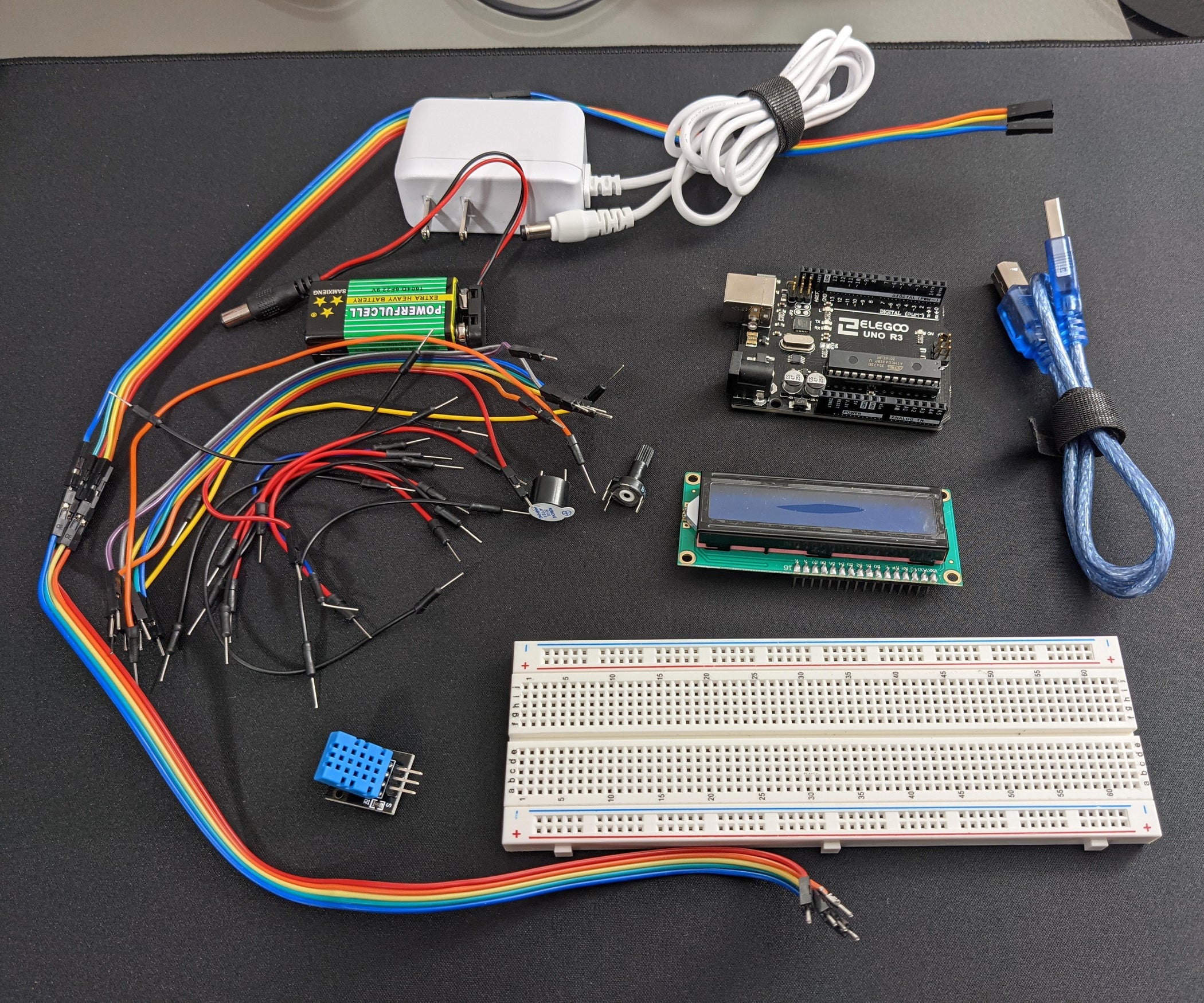 LCD Temperature Sensor With Freeze Alarm : 7 Steps - Instructables