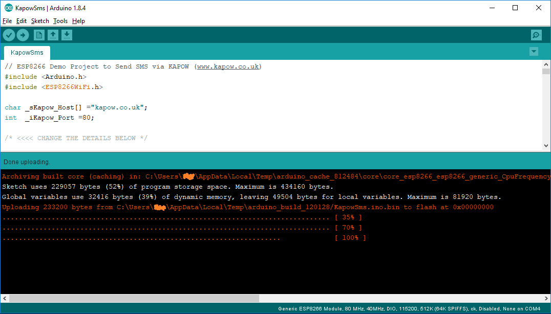 How to Send SMS Text Messages From Your Arduino ESP Project : 6 Steps ...