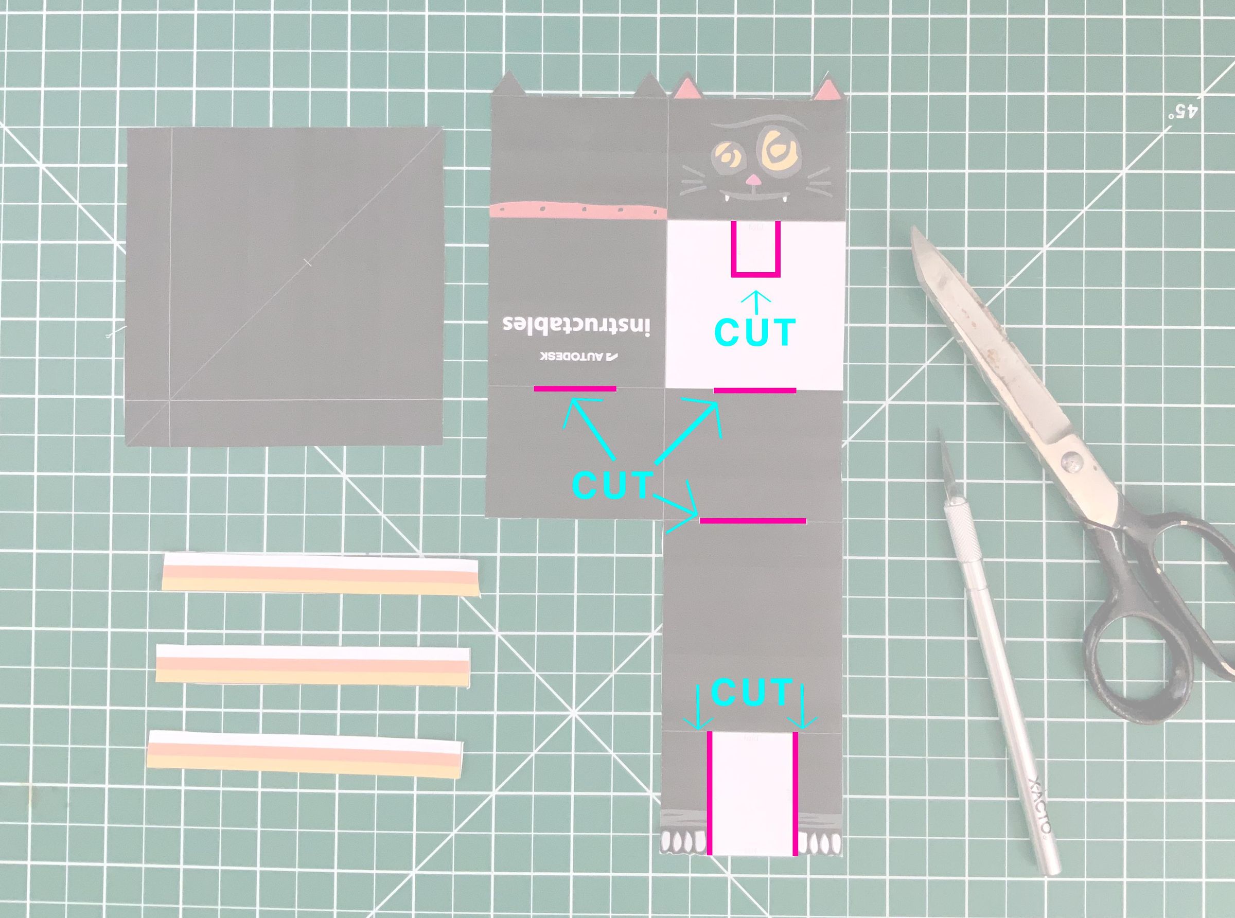 Free Halloween Black Cat-A-Pult Papercraft : 8 Steps (with Pictures ...