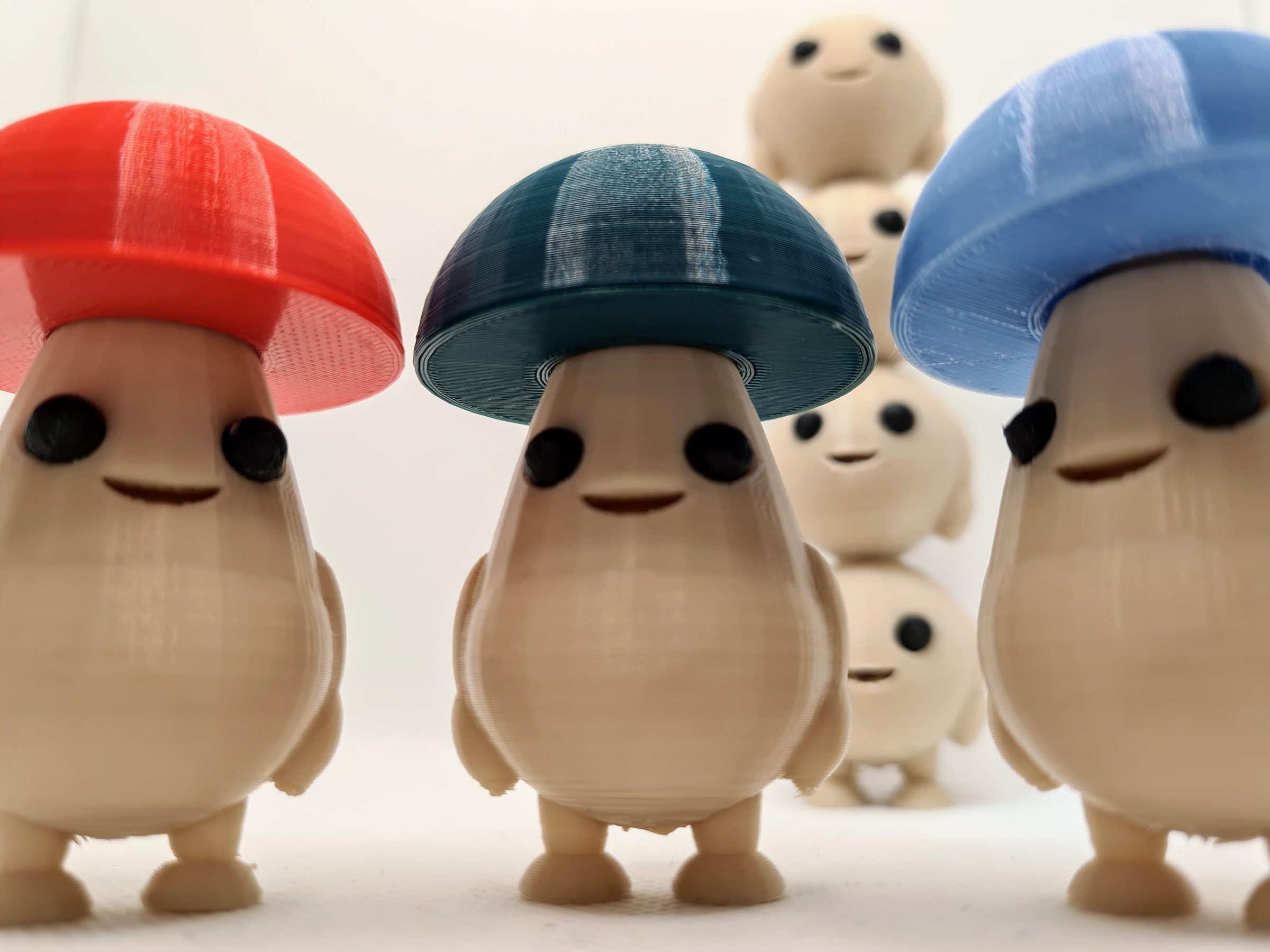 How to Make Shroomies! - Cute Mushroom Figures (3D Printing/Tinkercad ...