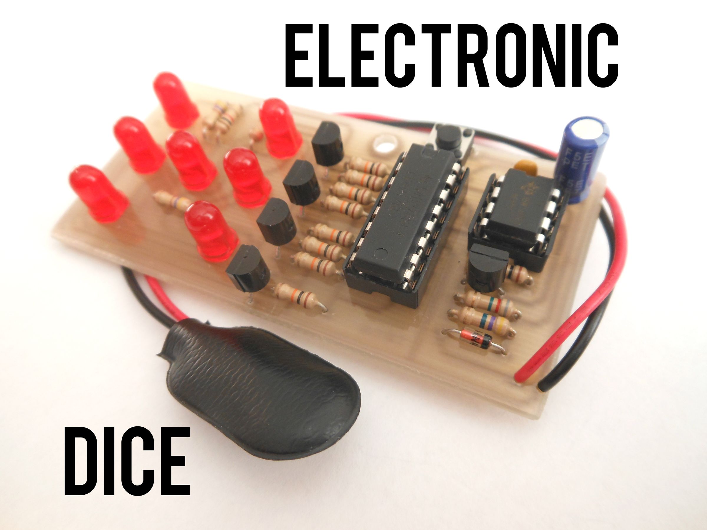 Electronic Dice With Slowdown - 555 & 4017 : 5 Steps (with Pictures) - Instructables