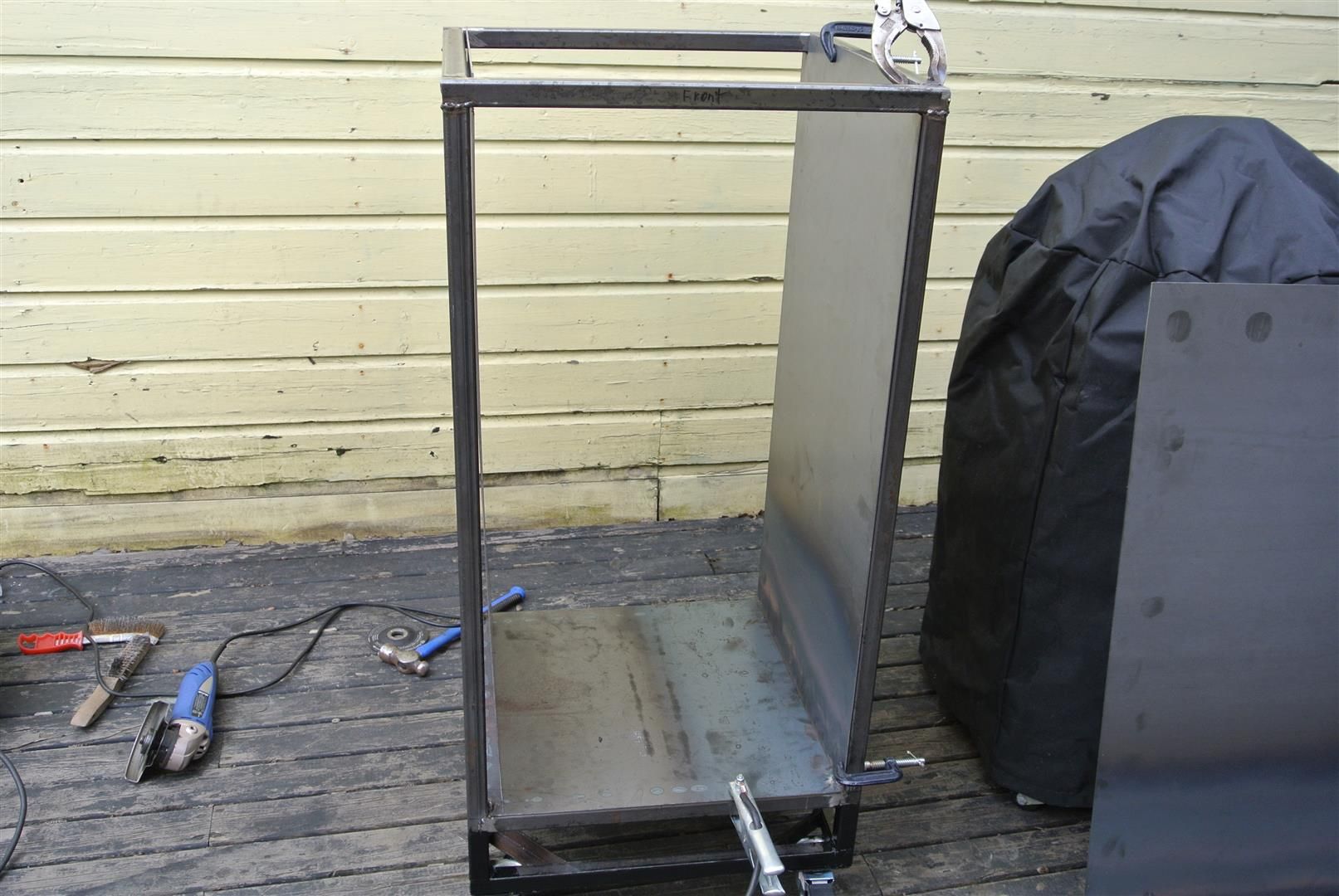 Making a Vertical Smoker and Grill : 15 Steps (with Pictures ...