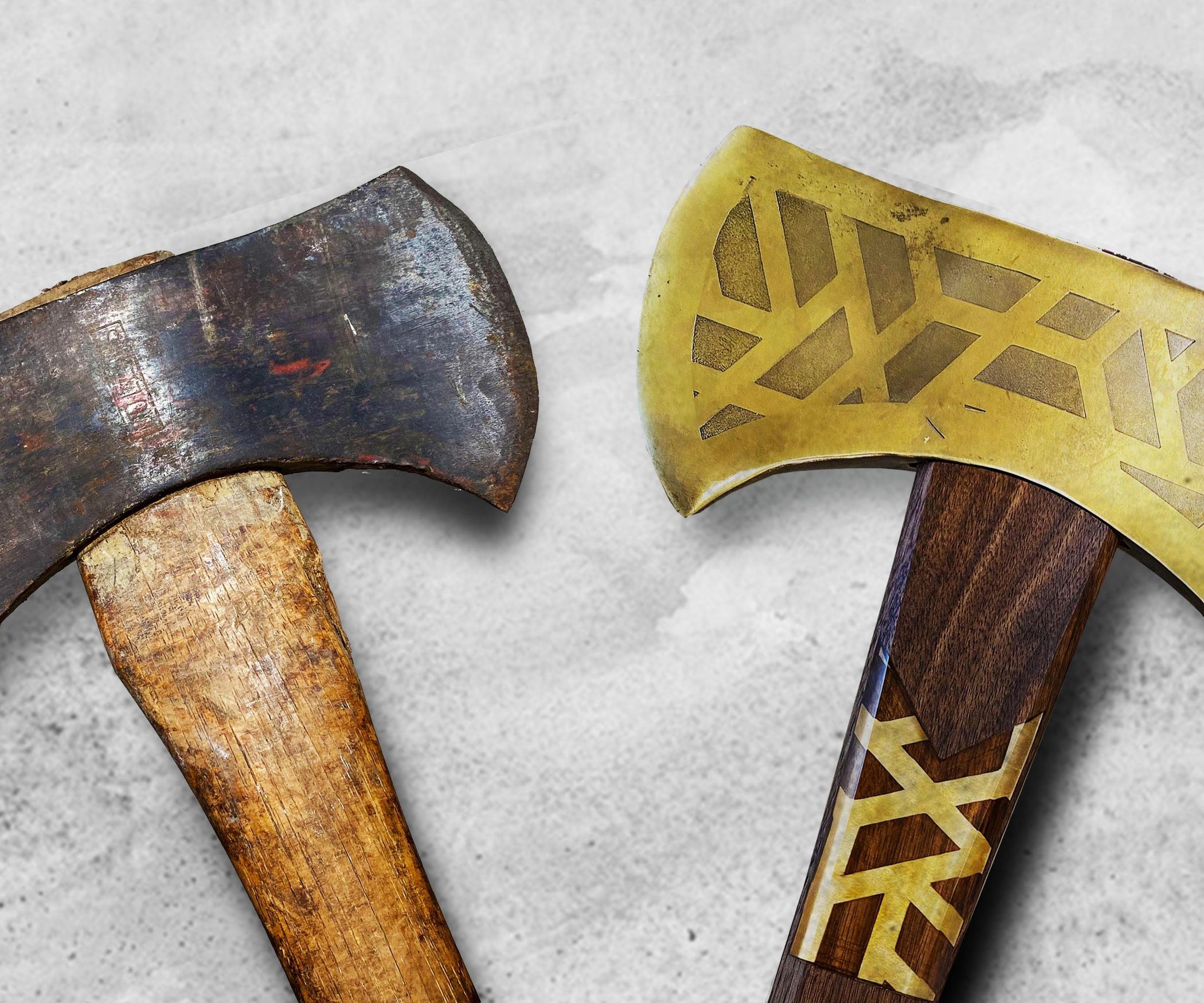 Turning Old Into Gold. Restoration and Modification of a Rusty Axe : 10 ...