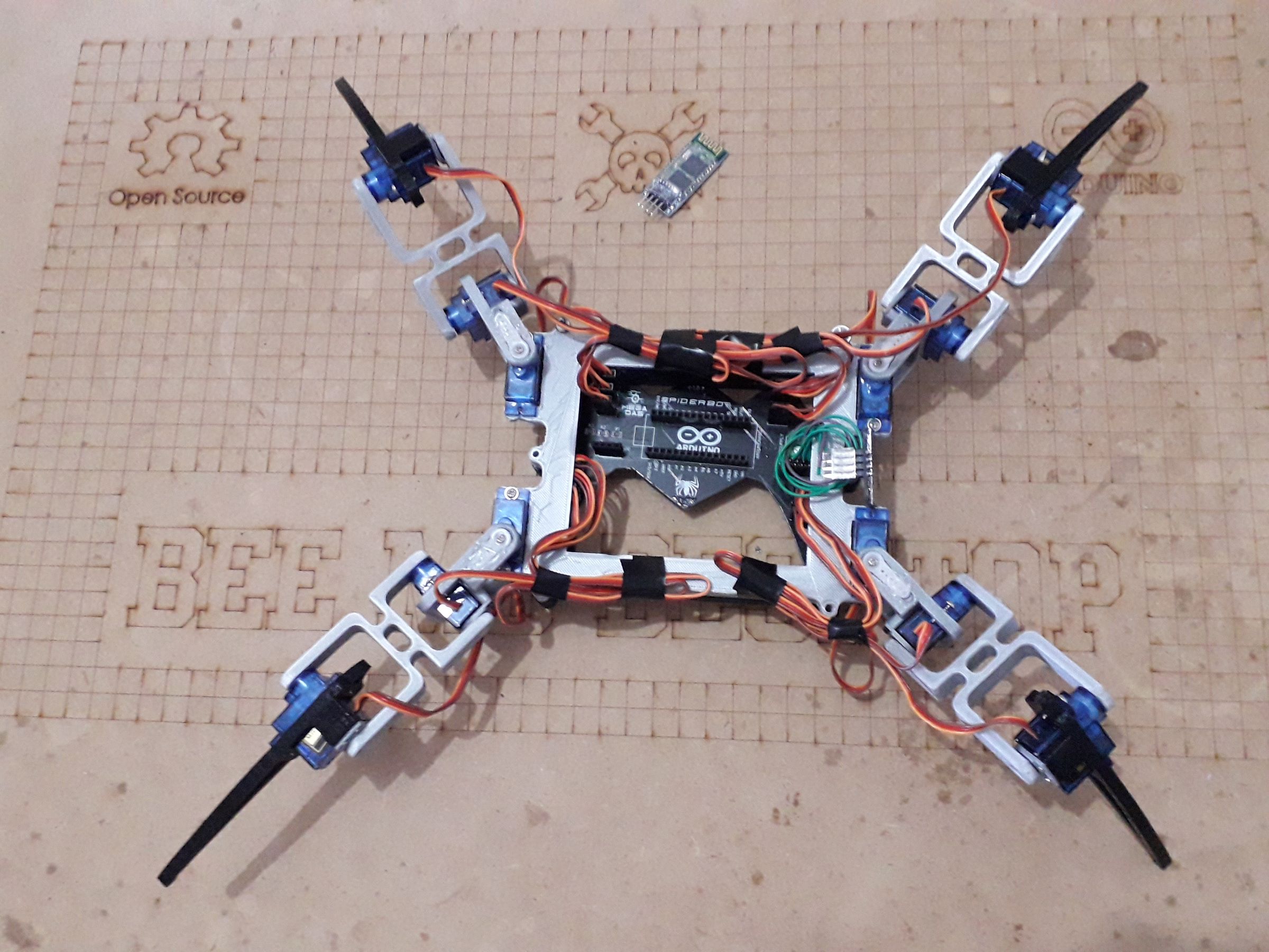 ARDUINO SPIDER ROBOT (QUADRUPED) : 7 Steps - Instructables