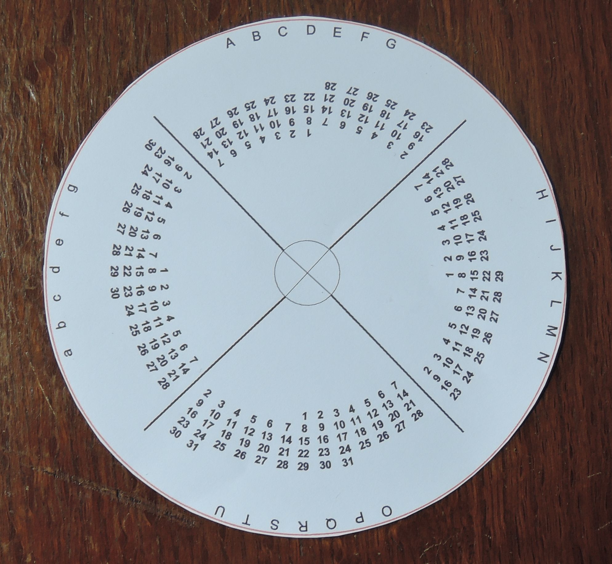 Perpetual Calendar (200 Years) : 5 Steps (with Pictures) - Instructables