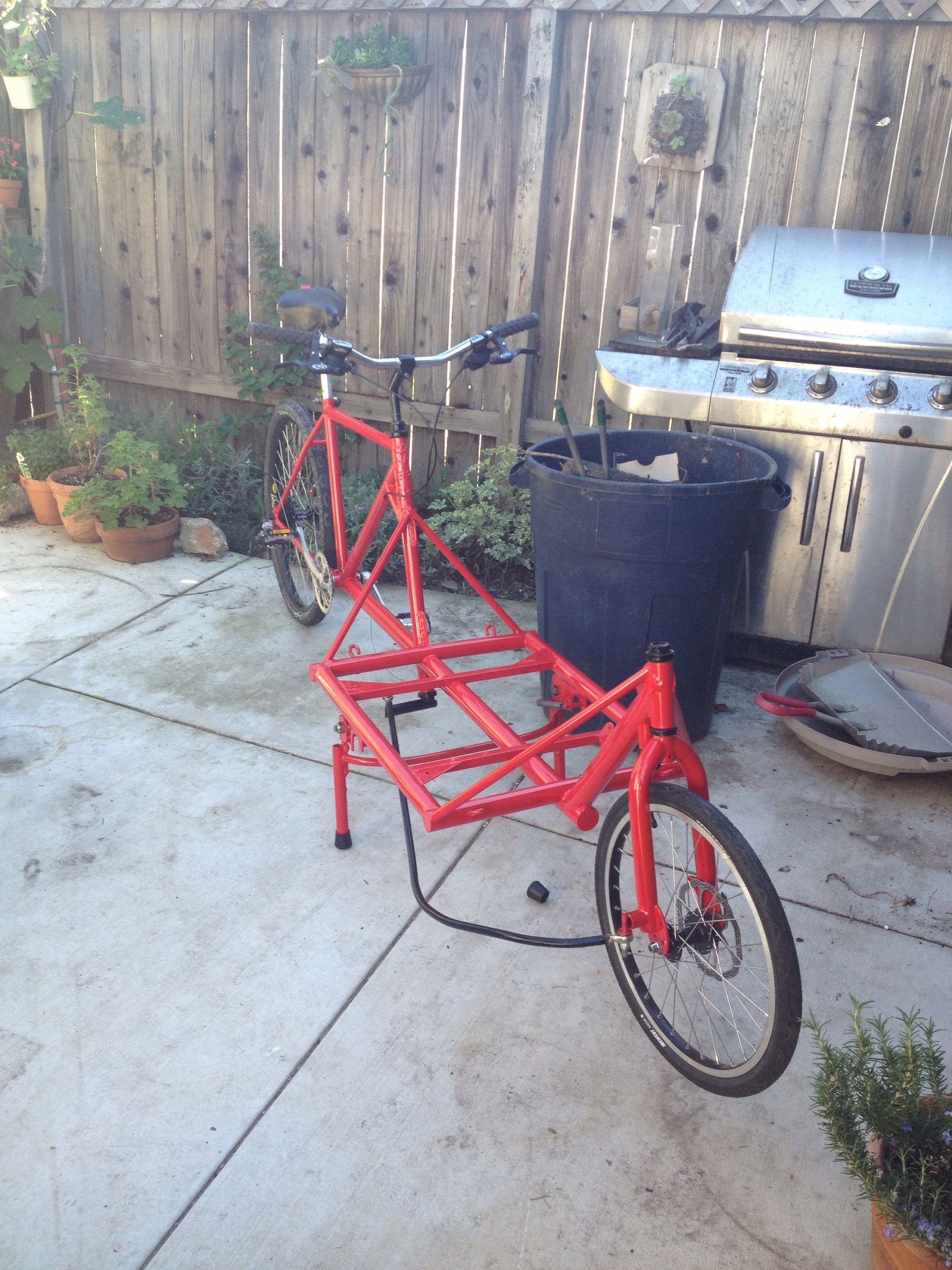2 Wheeled Cargo Bike From Old Mountain Bike Frame : 8 Steps - Instructables