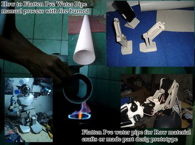 How to Flatten the Pvc Water Pipe for Making Any Stuff, Manual Process ...