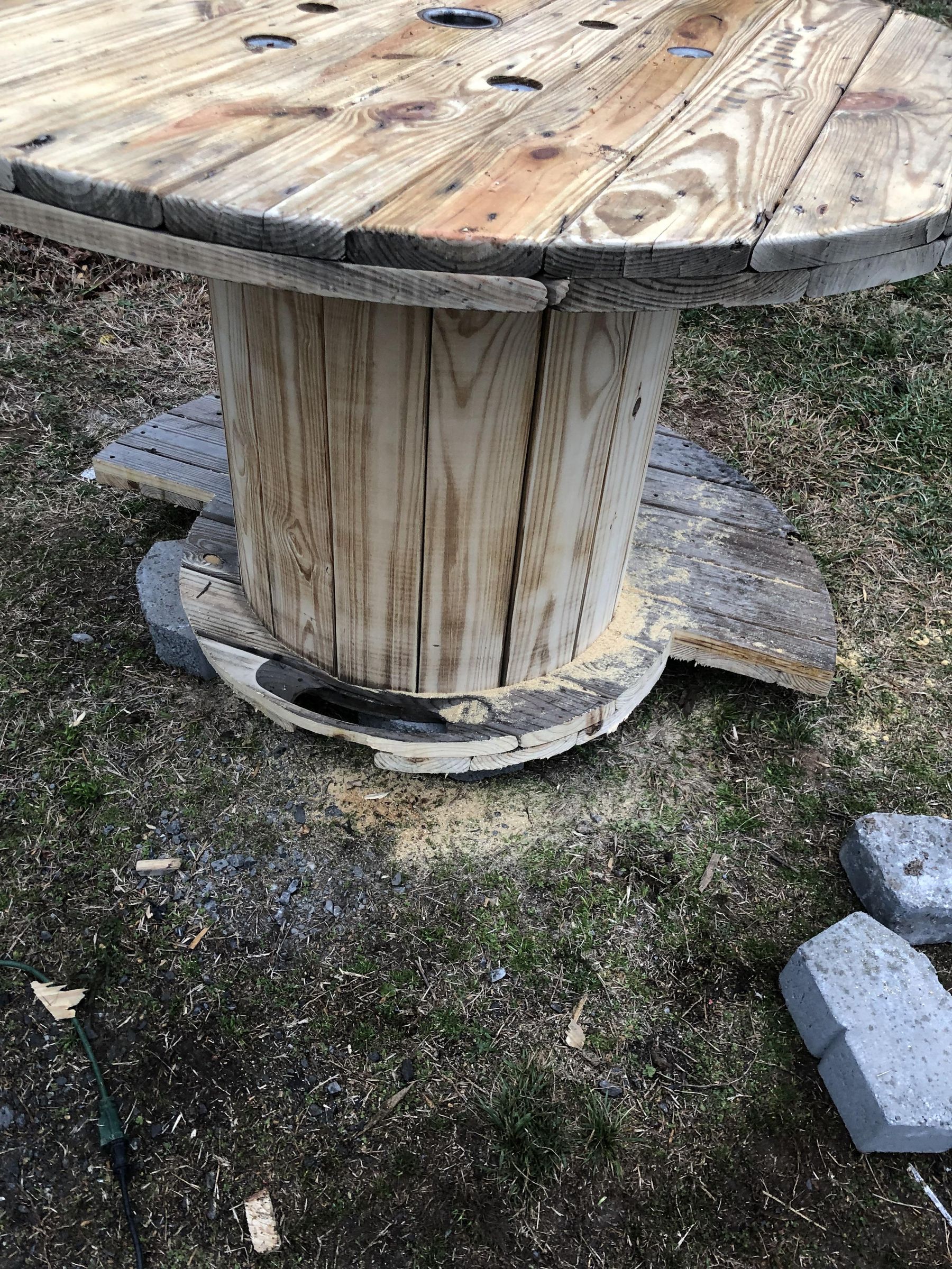 Wooden Spool Patio Table : 9 Steps (with Pictures) - Instructables