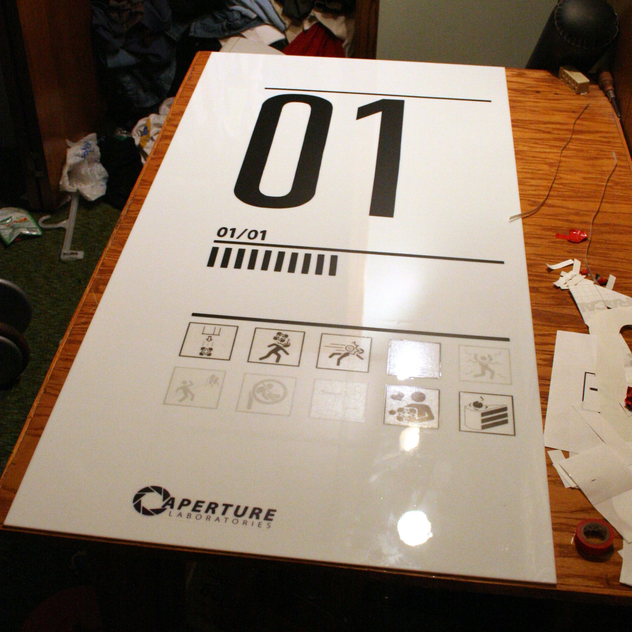 Portal Test Chamber Information Sign : 7 Steps (with Pictures ...