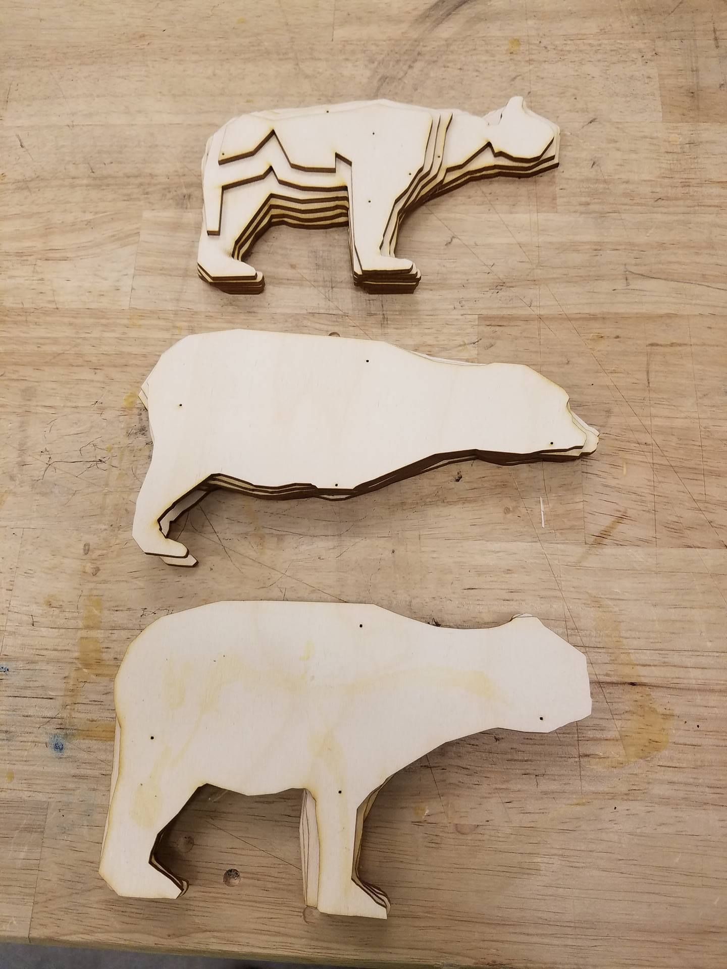 Laser Cut Bear From Stacked Slices : 4 Steps (with Pictures ...