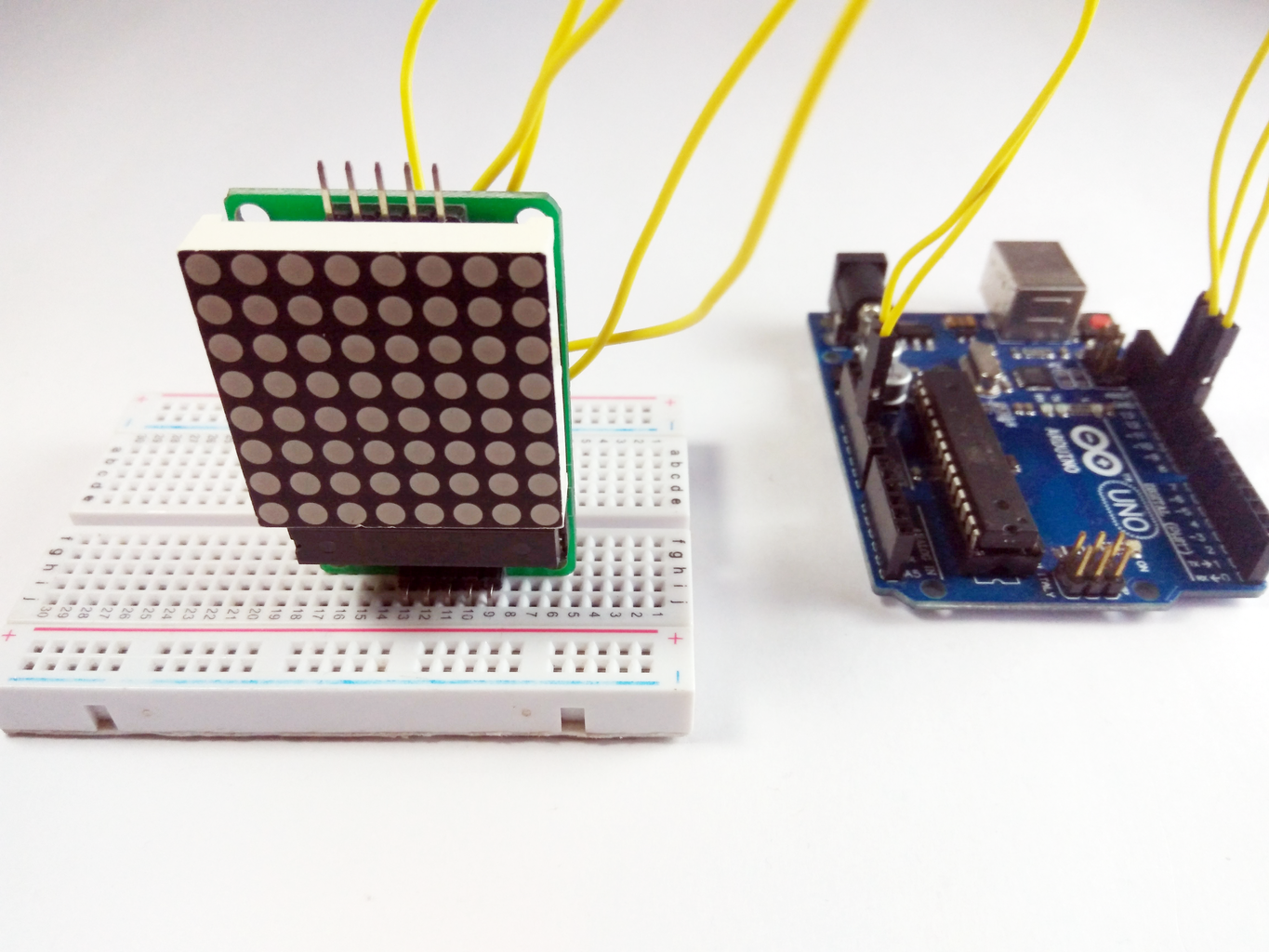 Dot Matrix With Max7219 Interfacing With Arduino 7 Steps With Pictures Instructables