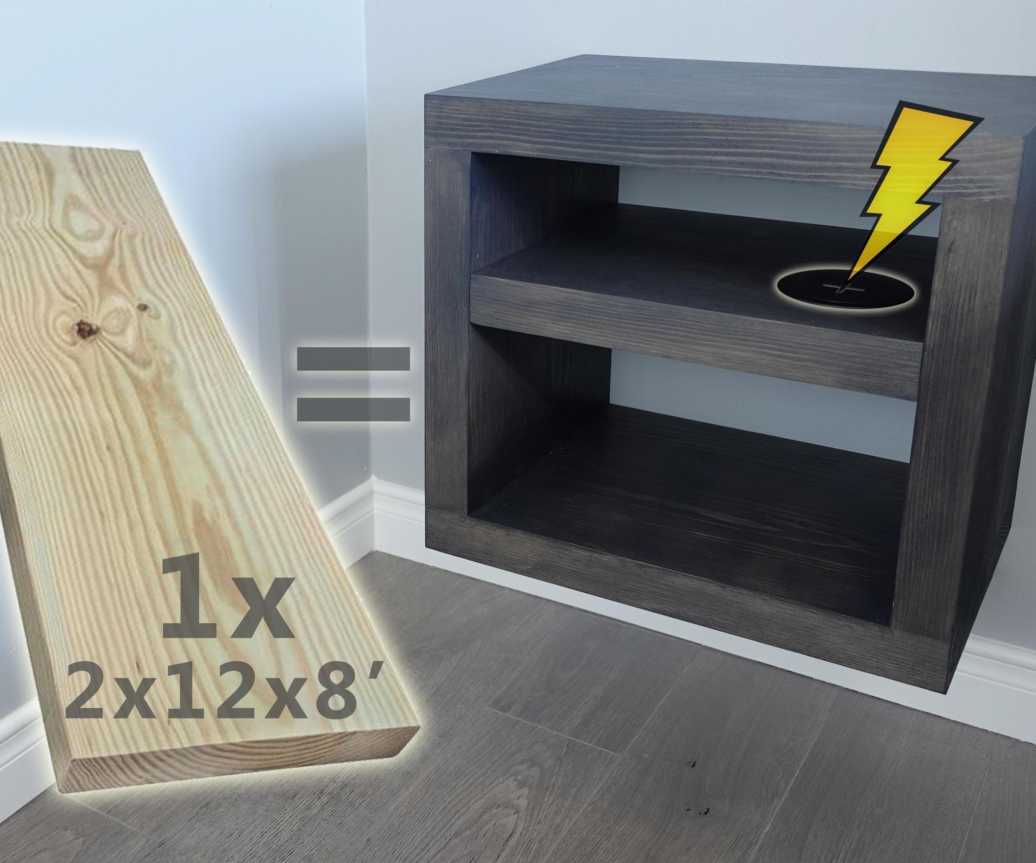 20$ Nightstand From Single 2x12 Lumber : 10 Steps (with Pictures ...