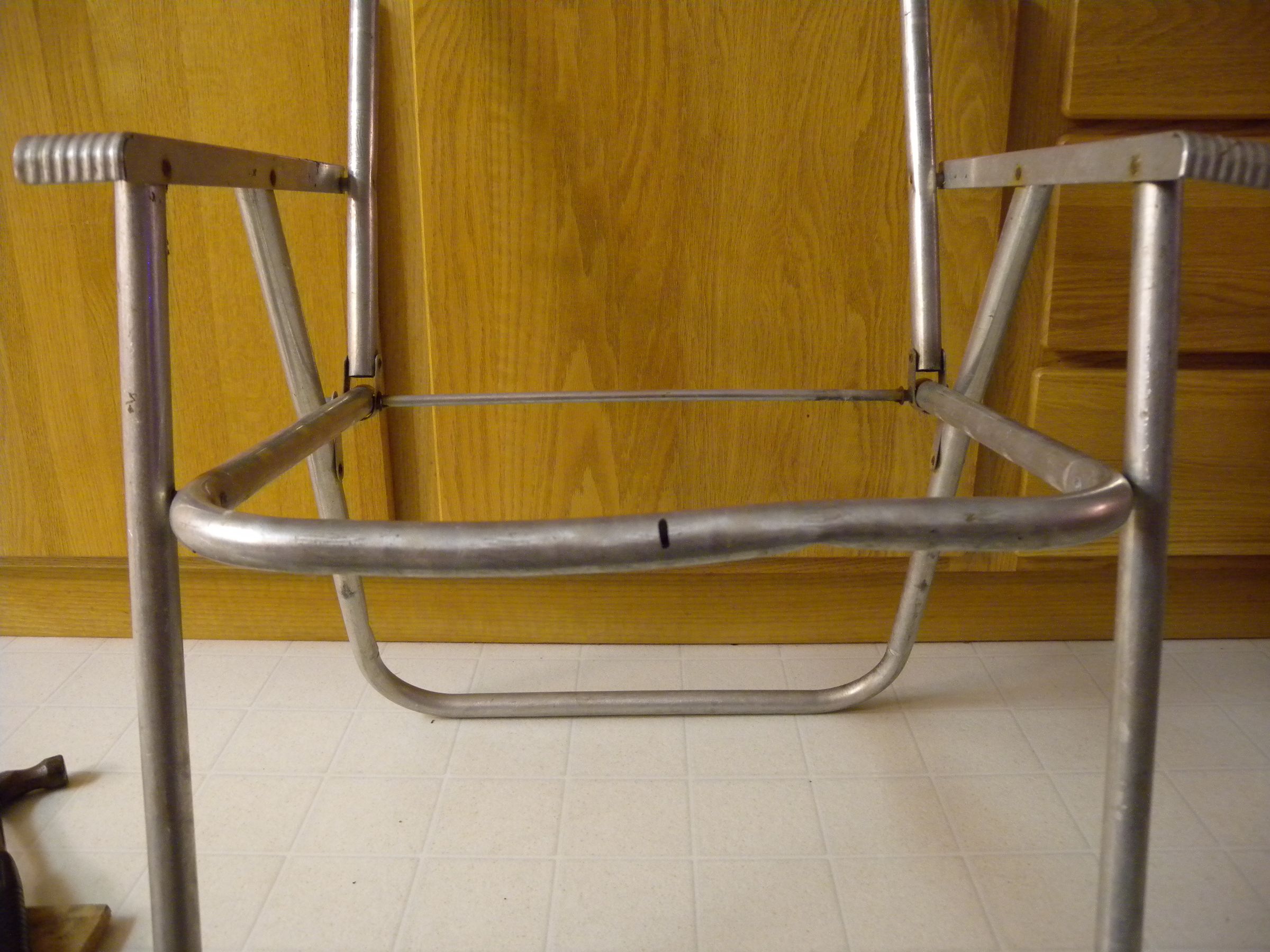 Refurbished Folding Lawn Chair With Repurposed Materials : 10 Steps ...