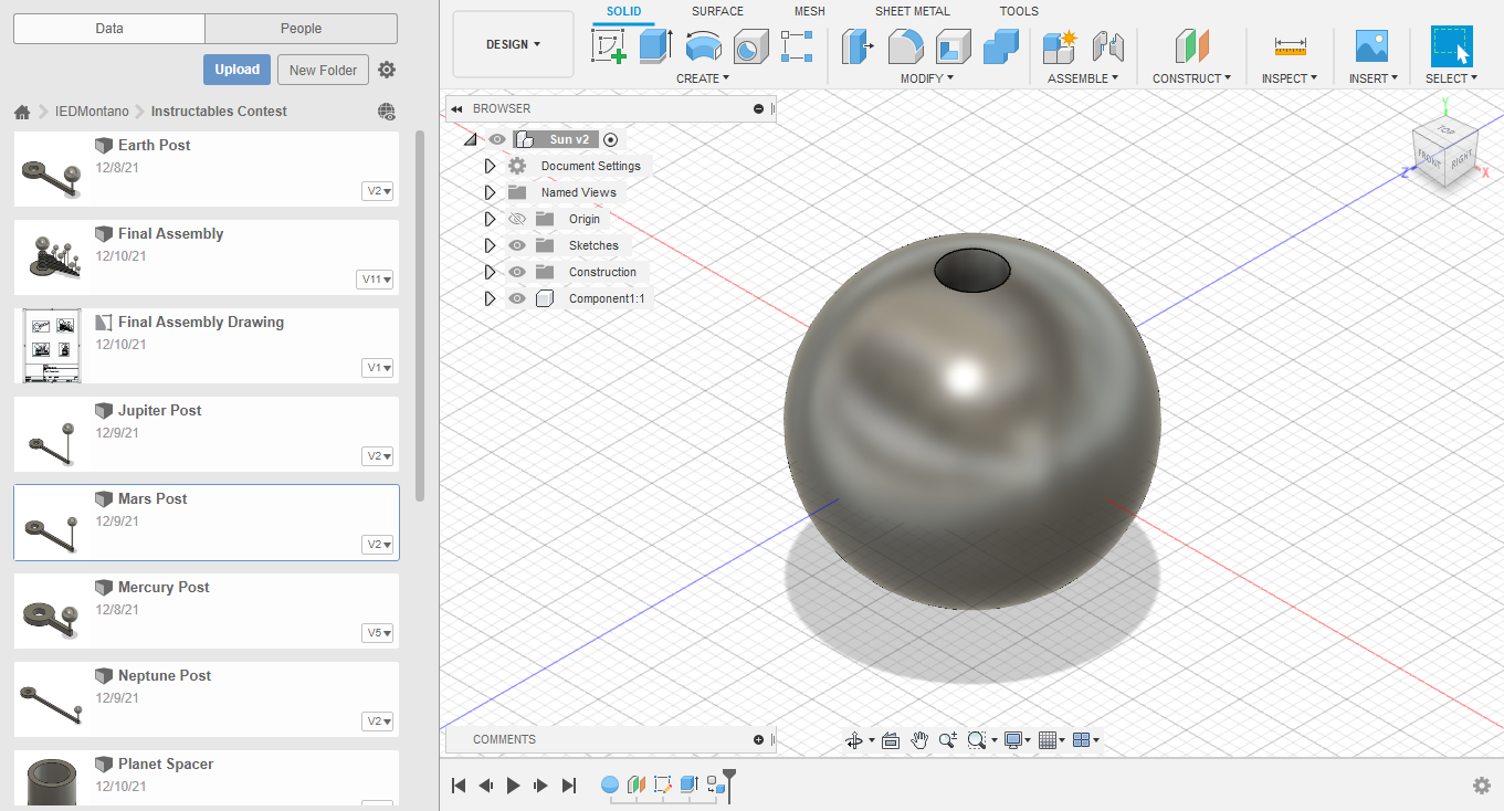 Rotating Solar System Model : 6 Steps (with Pictures) - Instructables