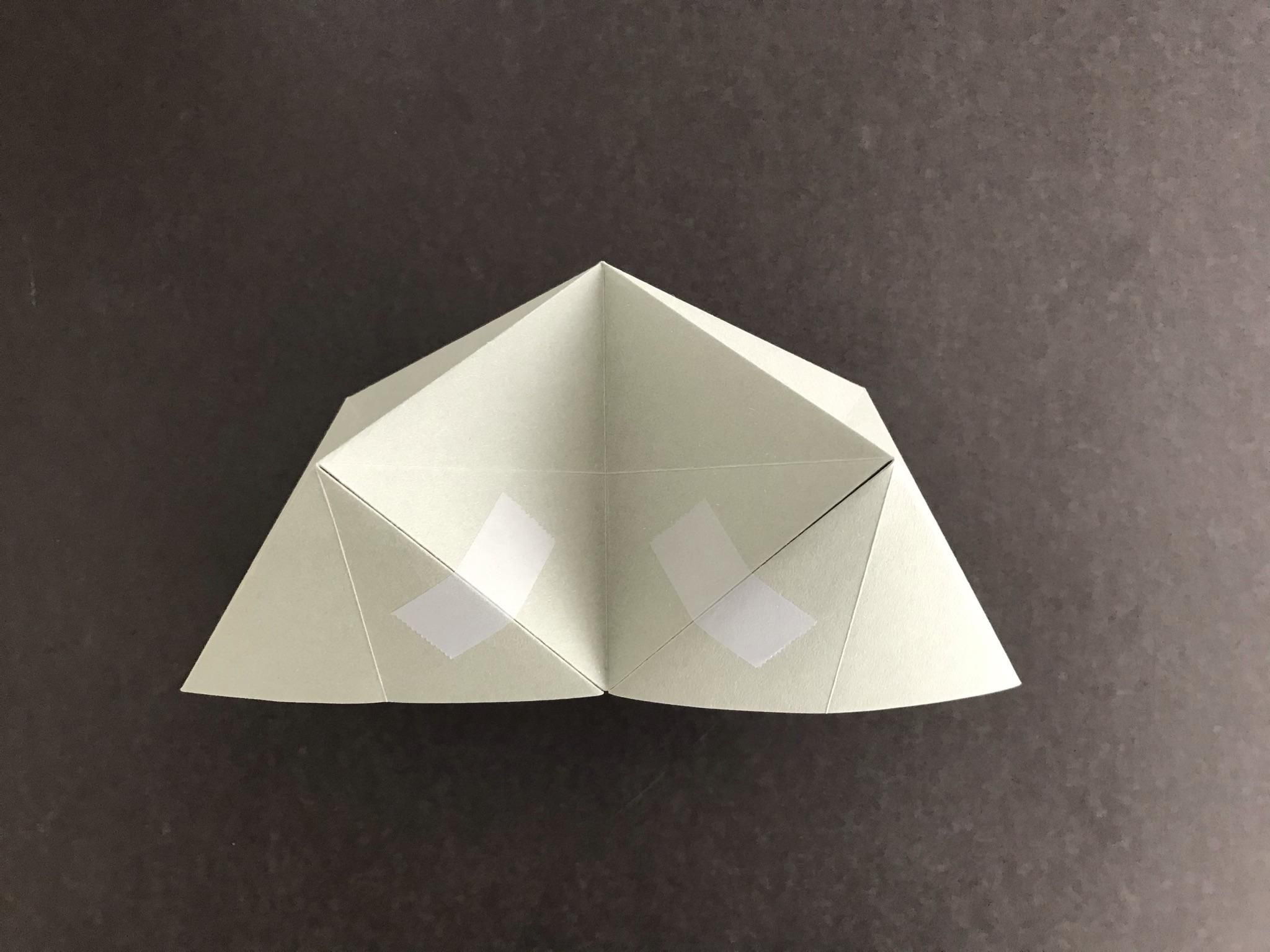 DIN A4 Double Rhombic Pyramid (with Integrated Hinge) : 3 Steps (with ...